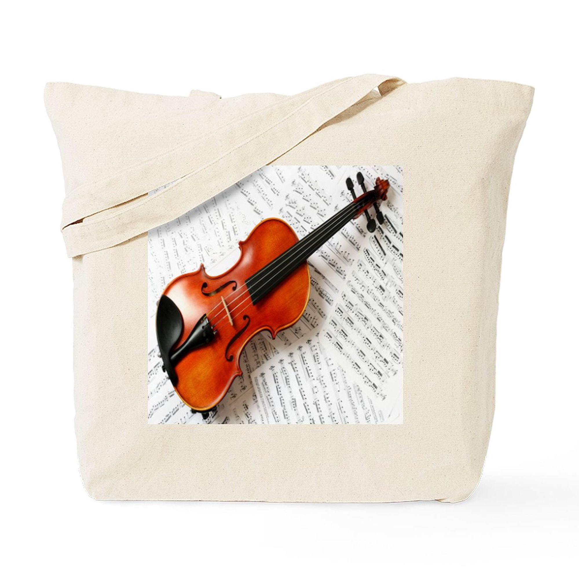CafePress - Violin Musician Tote Bag - Unisex Canvas Tote Bag, Beige, 1 ...