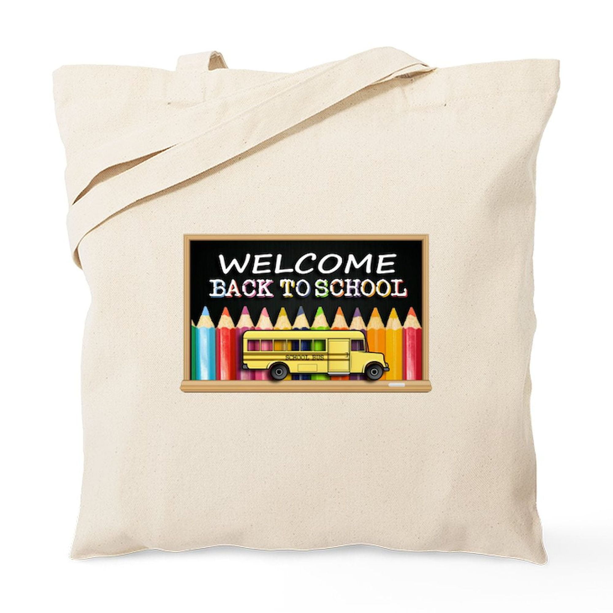 CafePress - WELCOME BACK TO SCHOOL BUS Tote Bag - Unisex Canvas Tote ...