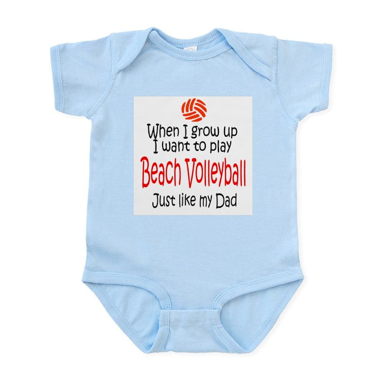 CafePress - WIGU Beach Volleyball Dad Infant Bodysuit - Baby Light ...
