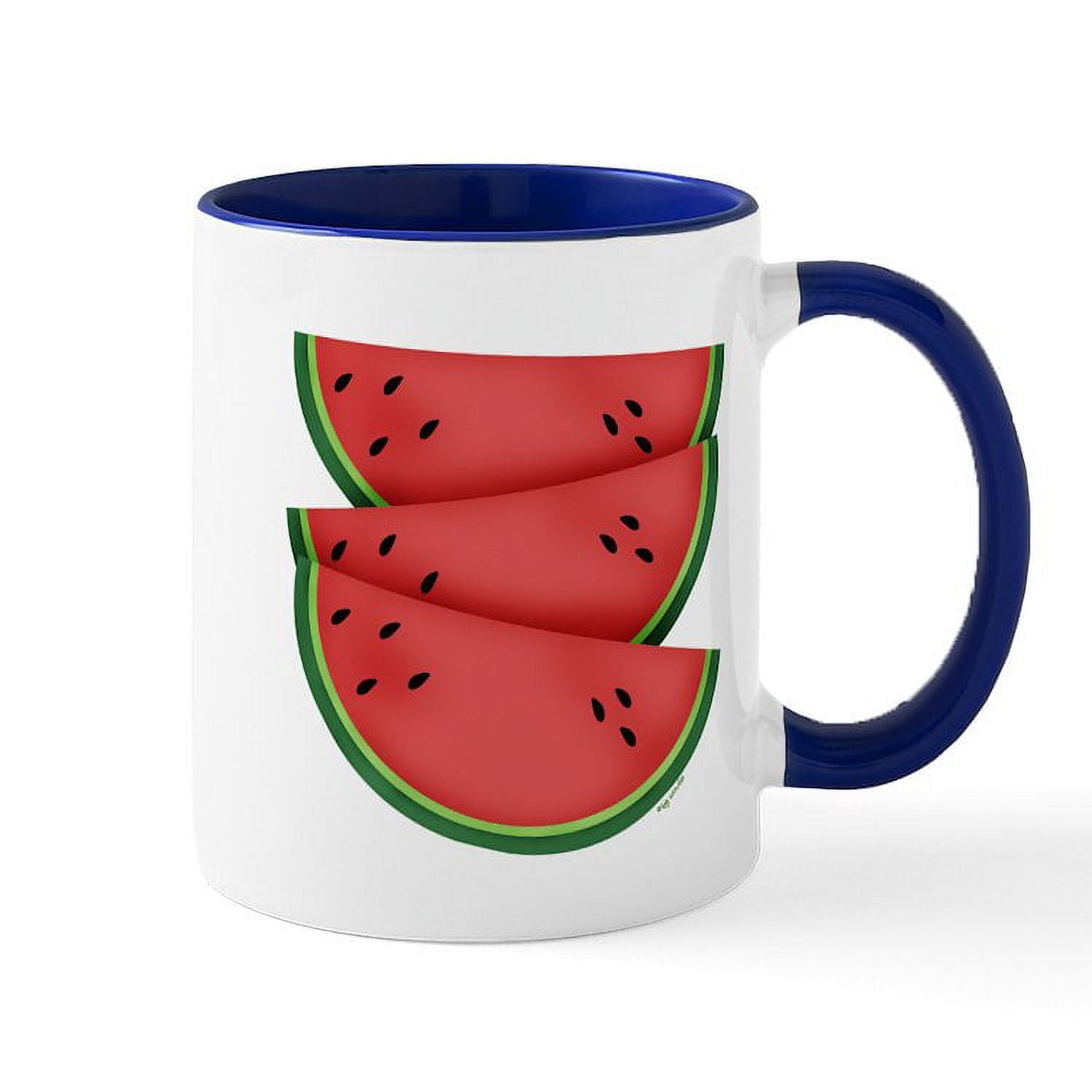 CafePress - Watermelon Mug - 11 oz Ceramic Mug - Novelty Coffee Tea Cup ...