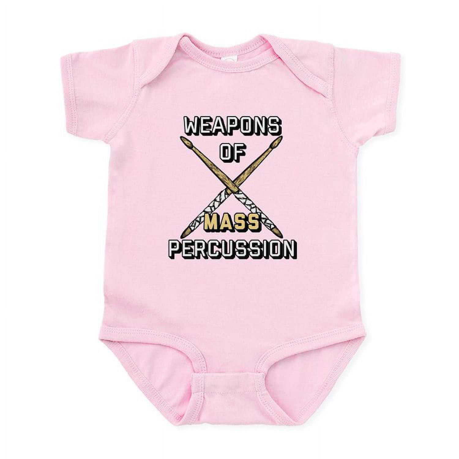 CafePress - Weapons Of Mass Percussion Baby Light Bodysuit - Baby Light ...