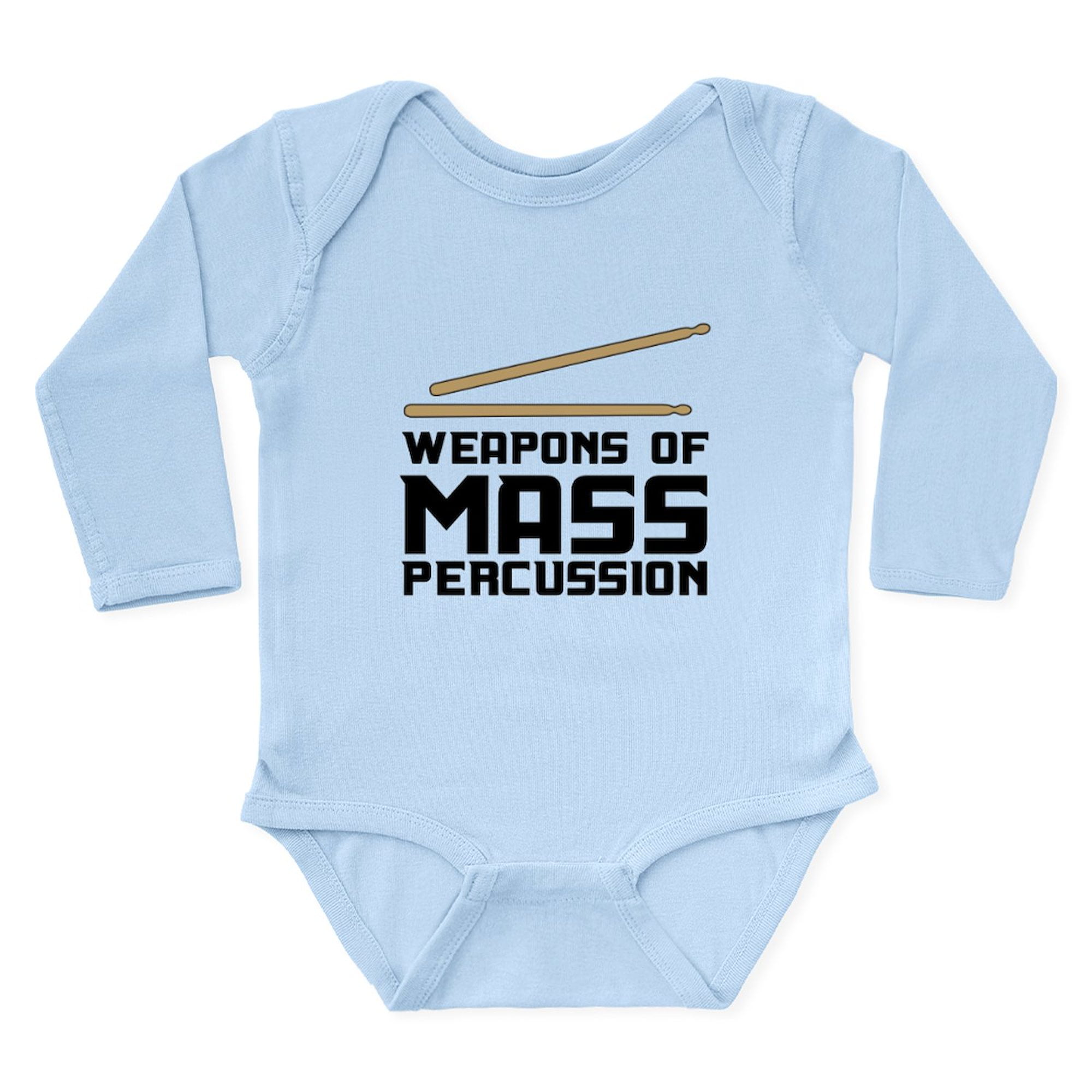 CafePress - Weapons Of Mass Percussion Body Suit - Long Sleeve Cotton ...