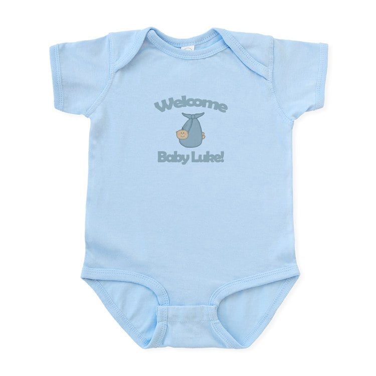 CafePress - Welcome Baby Luke Infant Bodysuit - Baby Light Bodysuit ...