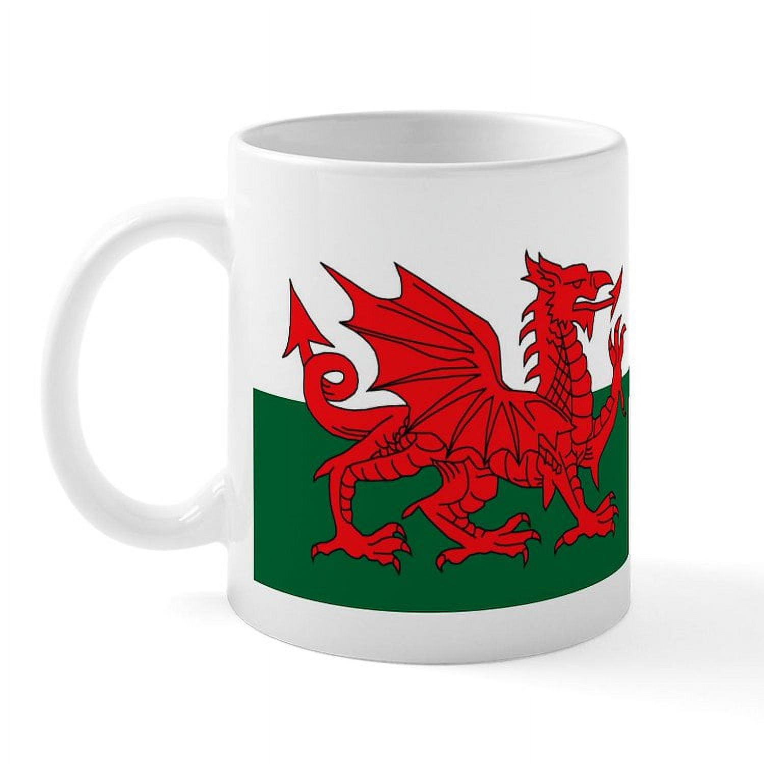 CafePress - Welsh Dragon Mug - 11 oz Ceramic Mug - Novelty Coffee Tea ...