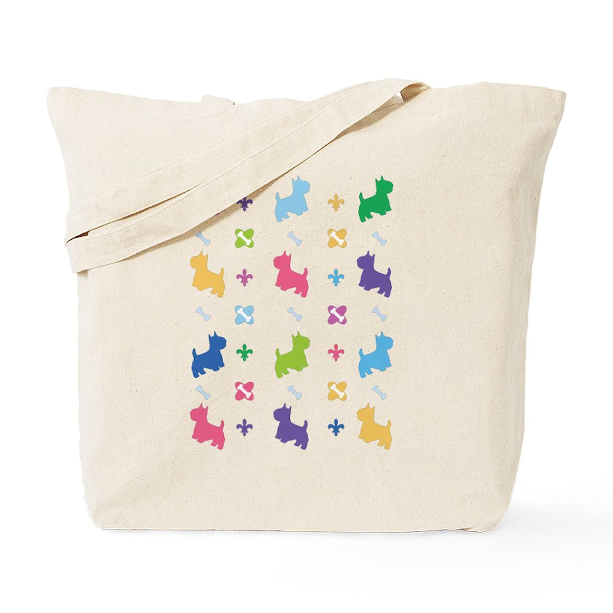CafePress - Westie Designer Tote Bag - Unisex Canvas Tote Bag, Beige, 1 ...