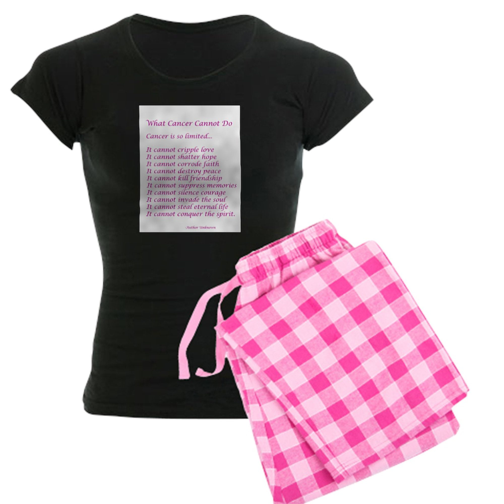 CafePress - What Cancer Cannot Do Poem Pajamas - Women's Short Sleeve ...