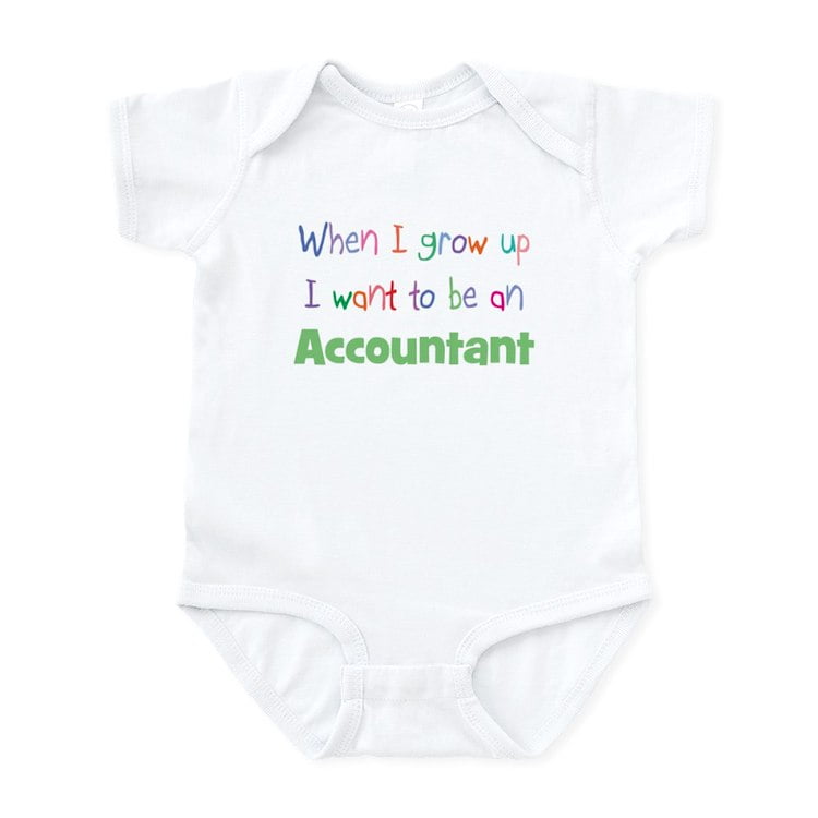 CafePress - When I Grow Up Accountant Infant Bodysuit - Baby Light ...