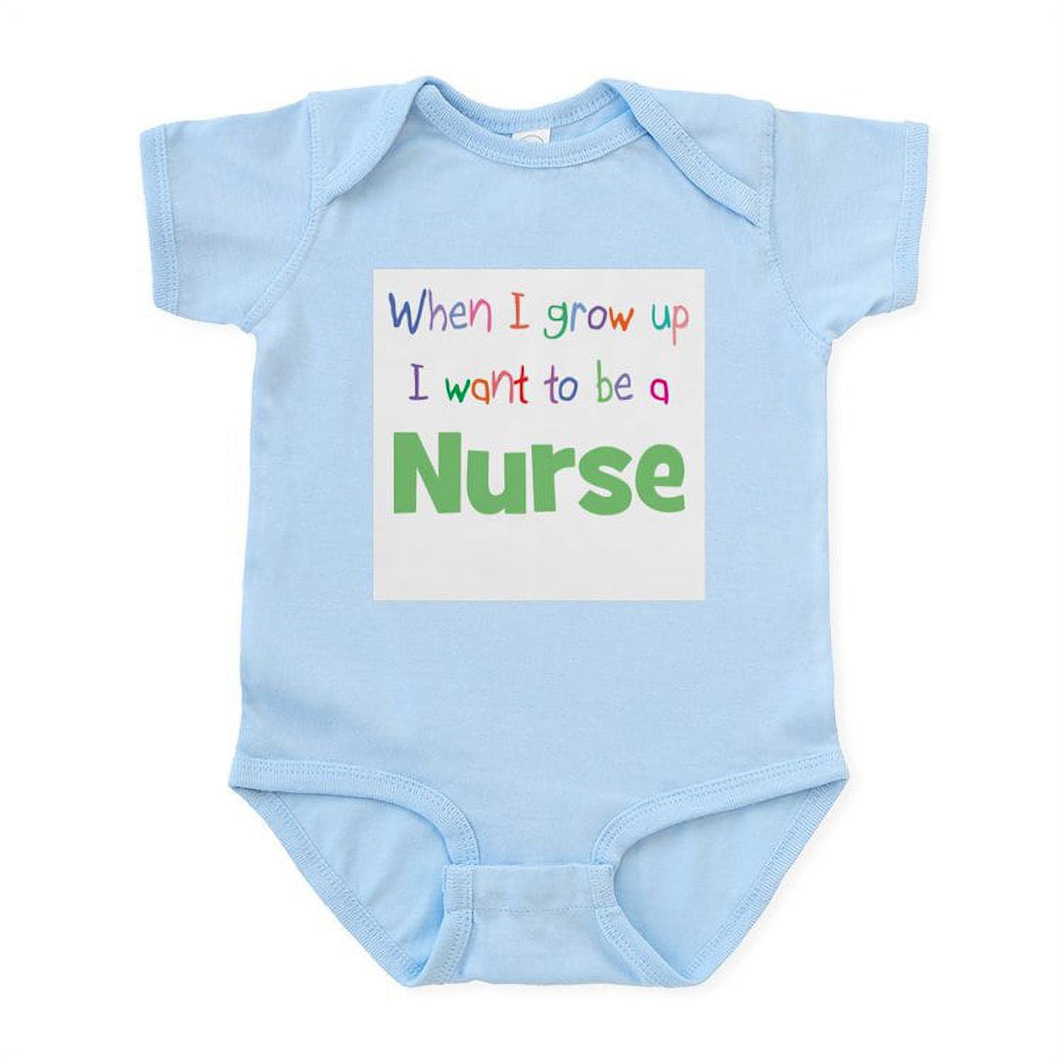 CafePress - When I Grow Up Nurse Infant Bodysuit - Baby Light Bodysuit, Size Newborn - 24 Months ...