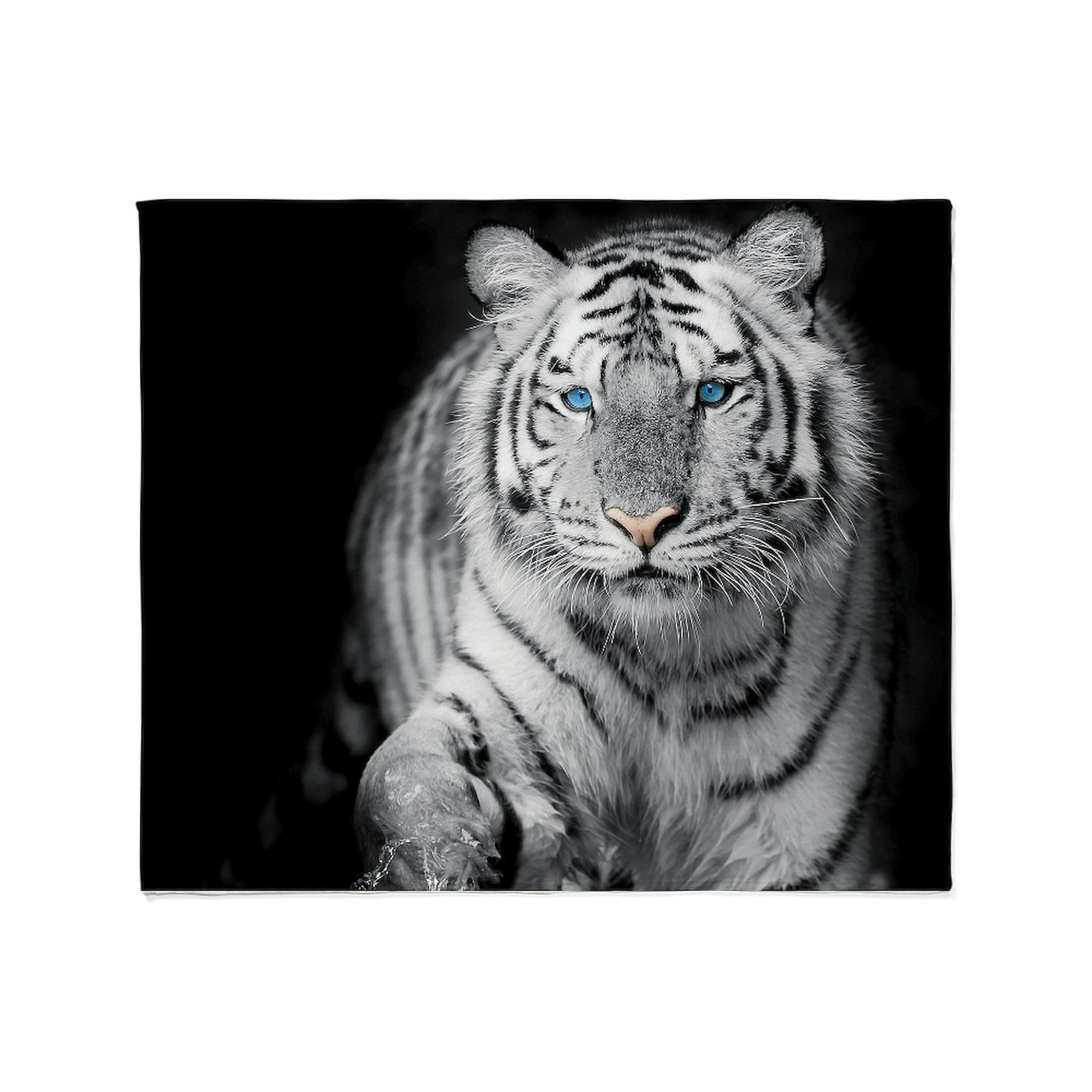 CafePress - White Tiger Throw Blanket - Soft Fleece Throw Blanket, 50 ...