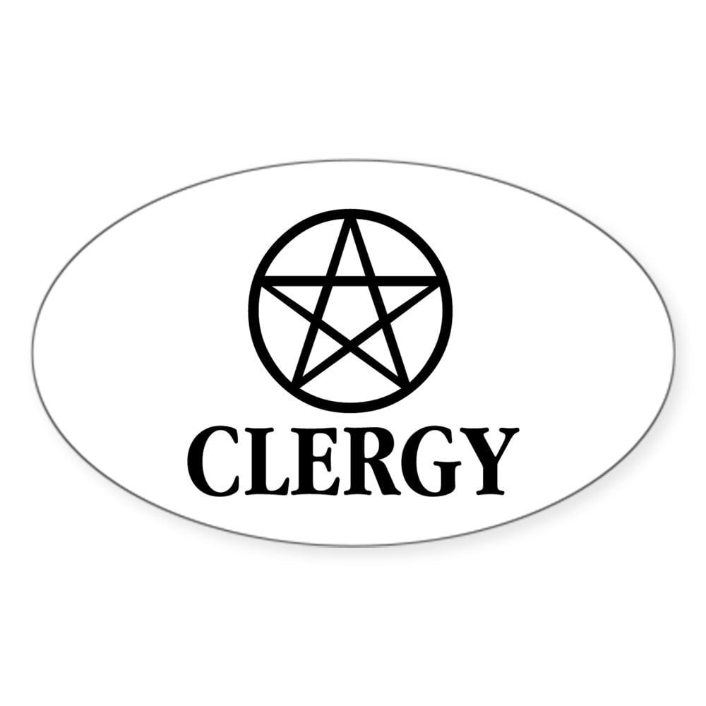 CafePress - Wicca Clergy Sticker - Sticker (Oval) - Walmart.com