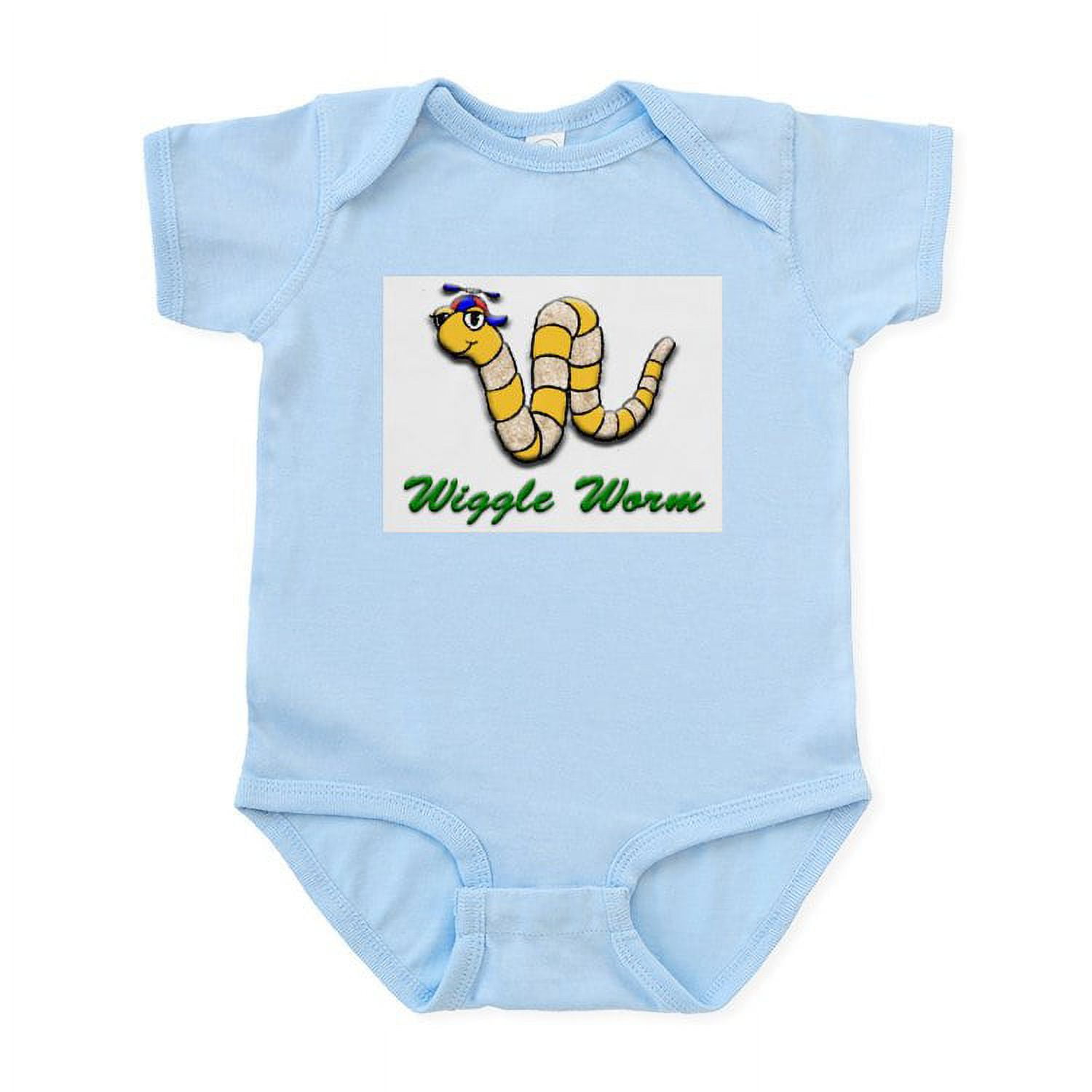 CafePress - Wiggle Worm Infant Bodysuit - Baby Light Bodysuit, Size Newborn - 24 Months ...