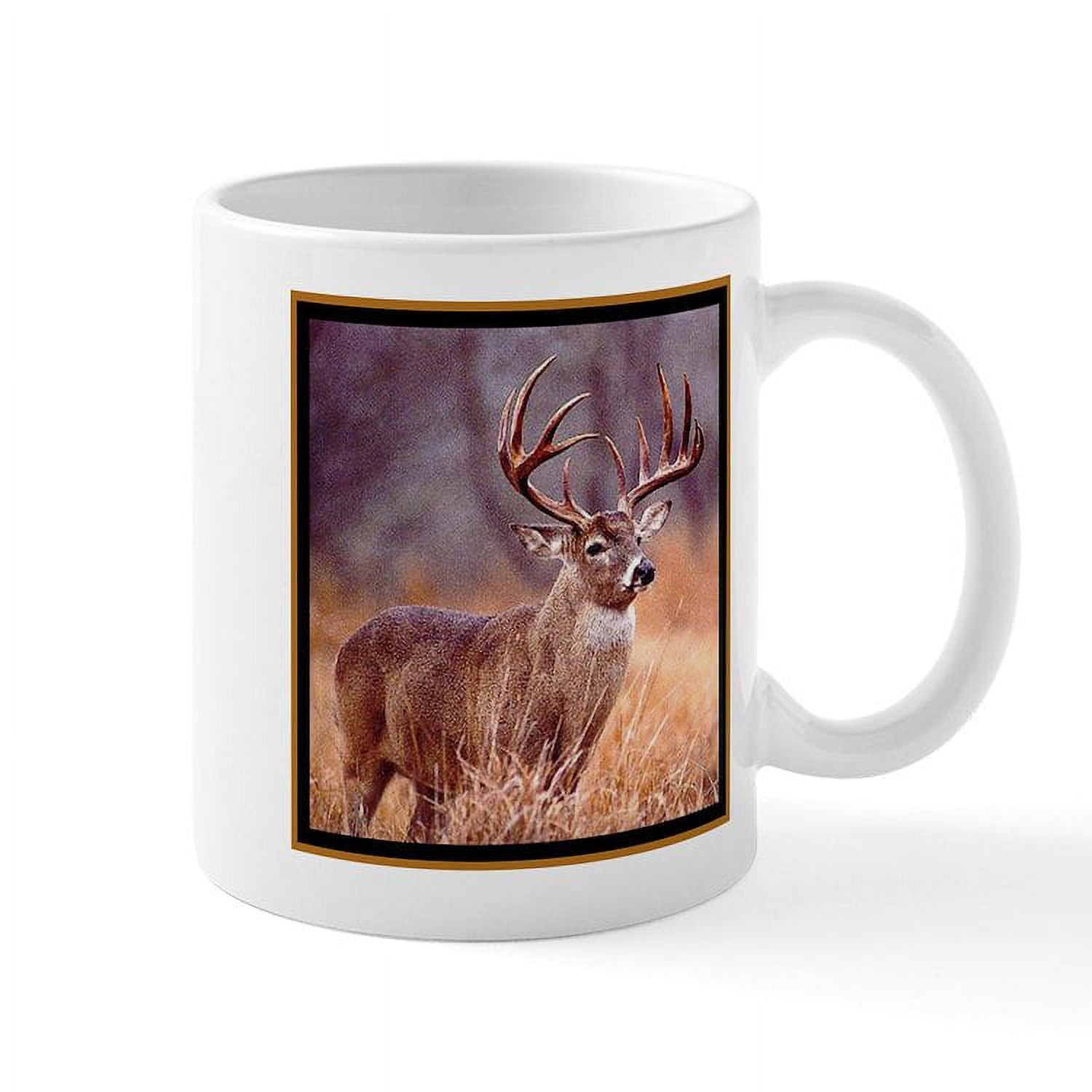 CafePress - Wildlife Deer Buck Mug - 11 oz Ceramic Mug - Novelty Coffee ...