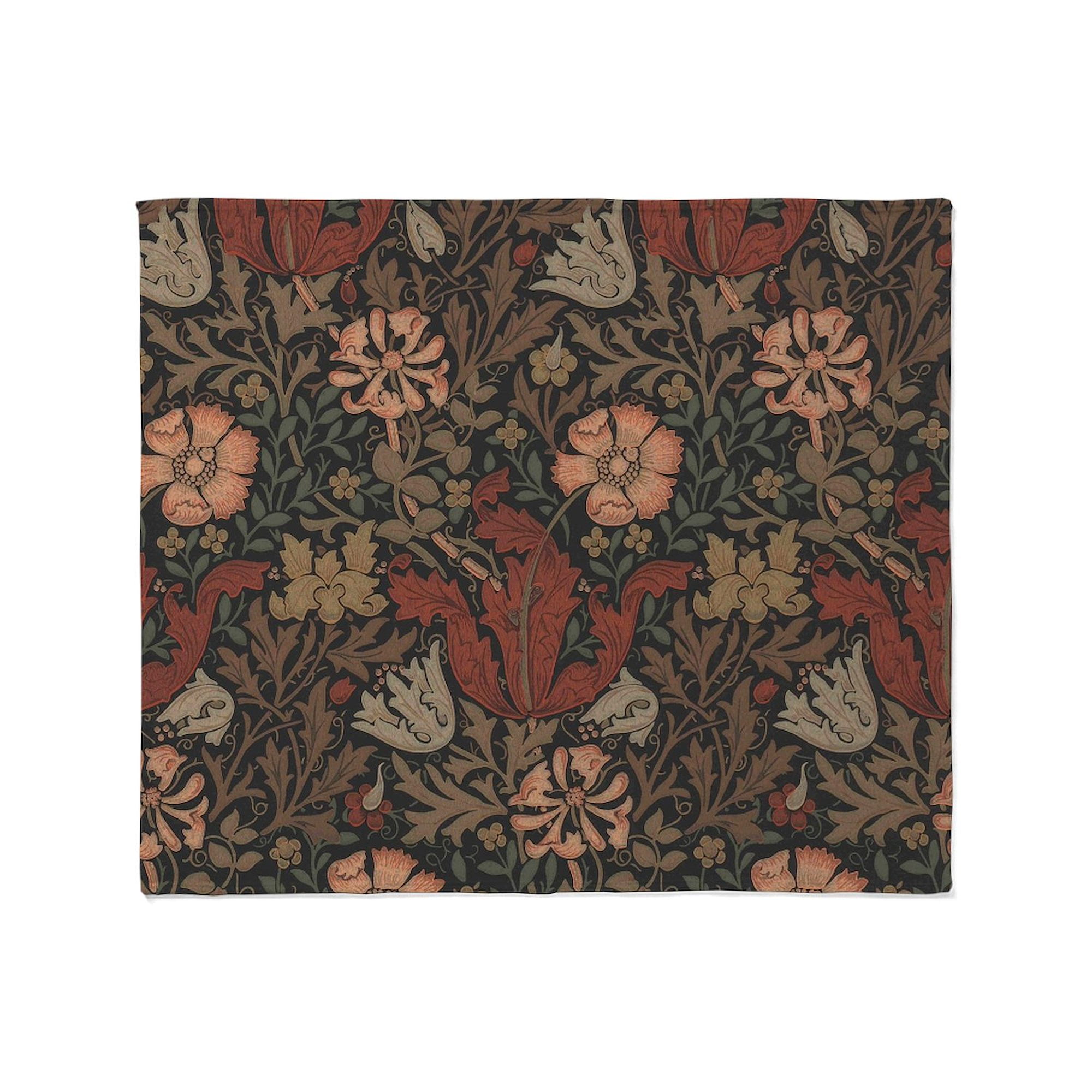 CafePress - William Morris Compton Throw Blanket - Soft Fleece Throw ...