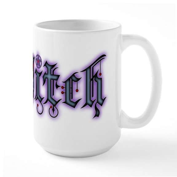 CafePress - Pretty Face Large Mug - 15 oz Ceramic Large White Novelty ...