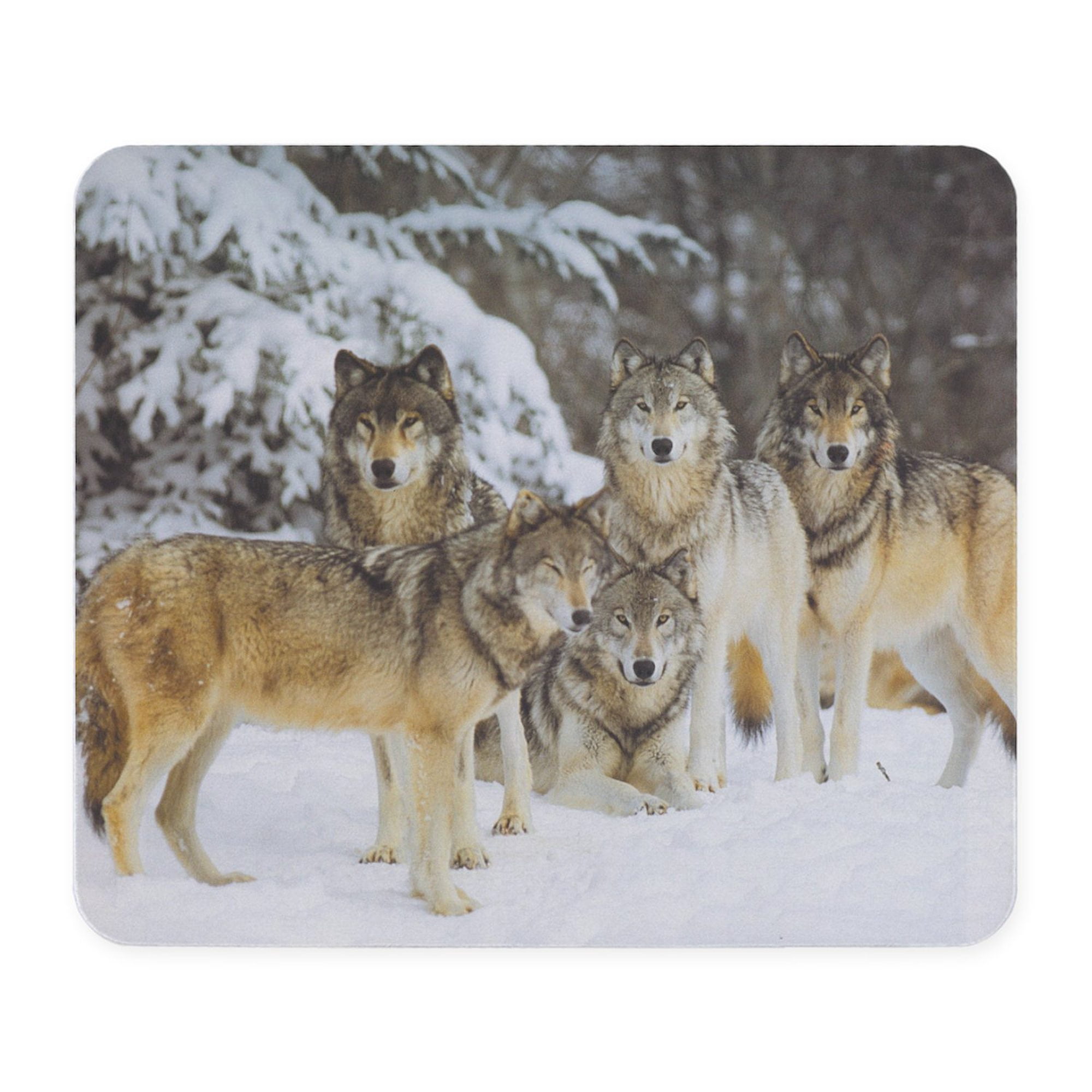 CafePress - Wolf Pack Mousepad - Non-slip Rubber Mousepad, Gaming Mouse ...