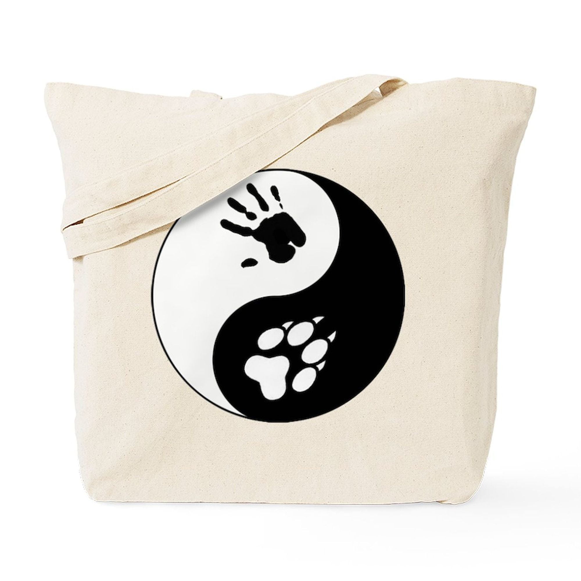 CafePress - Wolf Therian Ying Yang Tote Bag - Unisex Canvas Tote Bag ...