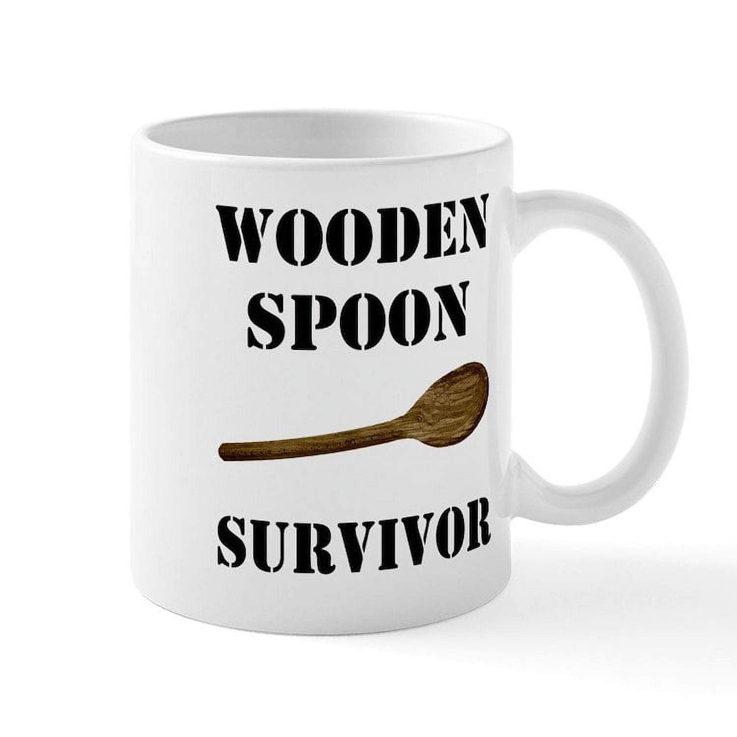 CafePress - Wooden Spoon Survivor Mug - 11 oz Ceramic Mug - Novelty ...