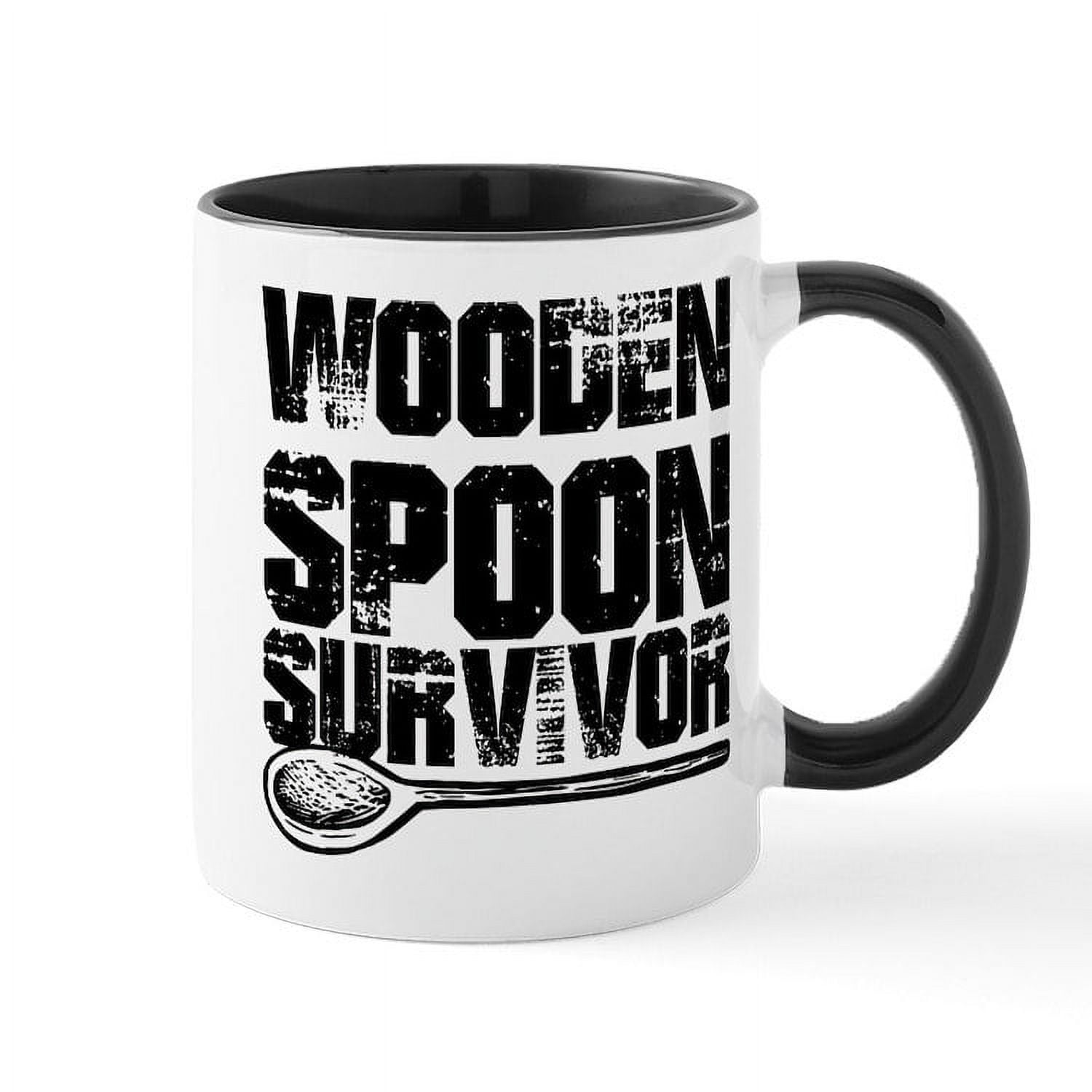 CafePress - Wooden Spoon Survivor Mugs - 11 oz Ceramic Mug - Novelty ...