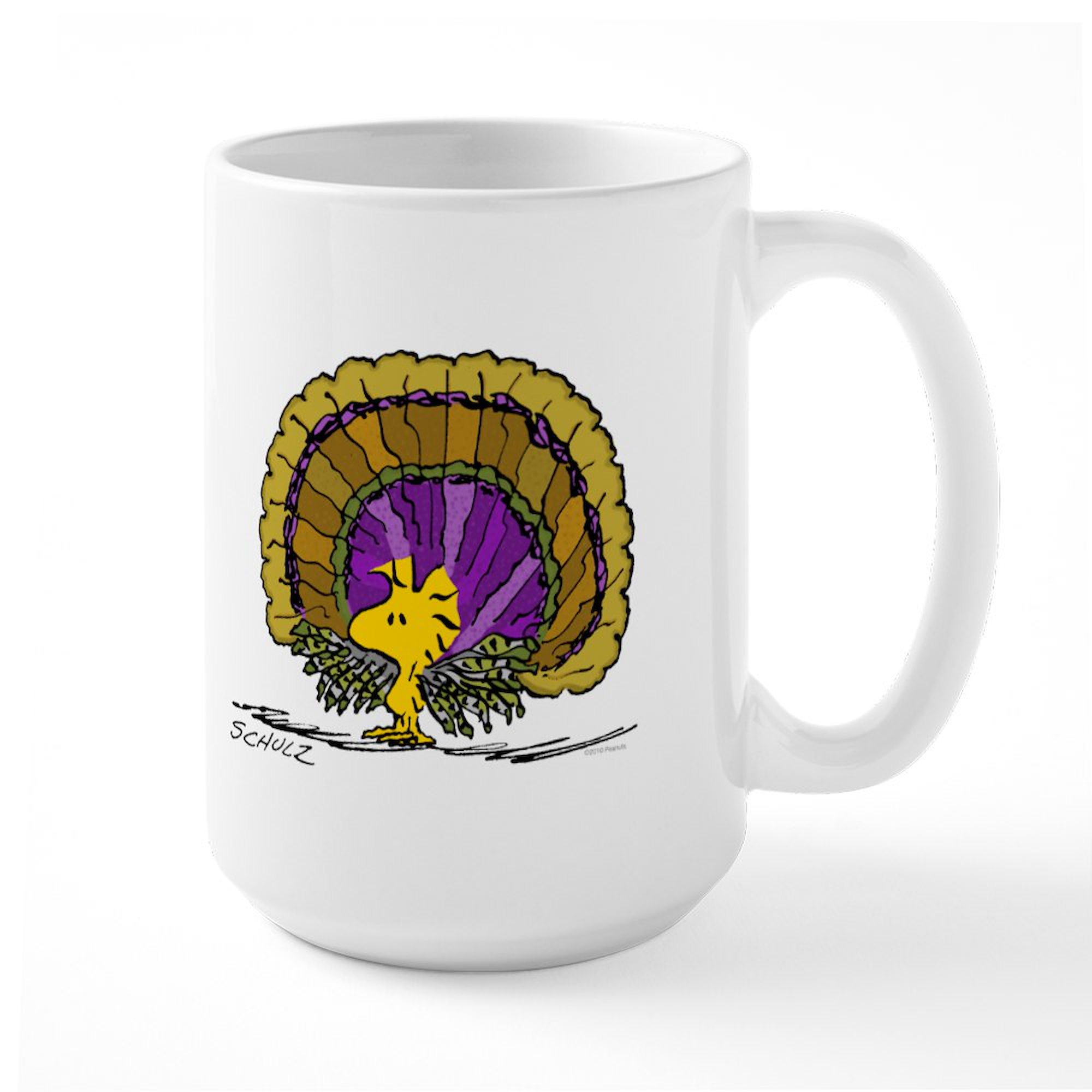 CafePress - Woodstock Turkey Large Mug - 15 oz Ceramic Large White ...