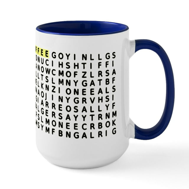 Cafepress Word Search Mugs 15 Oz Ceramic Large Mug