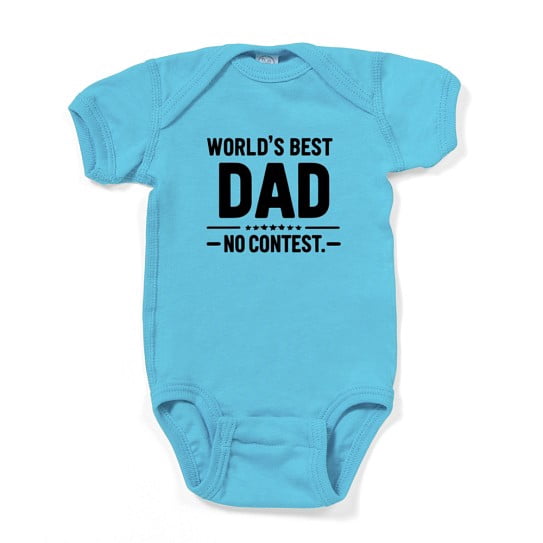 CafePress - World S Best Dad No Contest - Cute Infant Baby Bodysuit ...