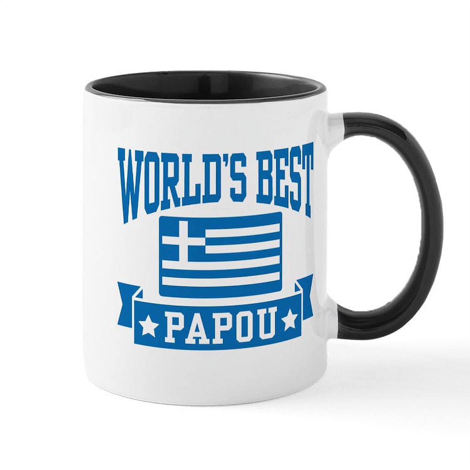 CafePress - World’S Best Papou - 11 oz Ceramic Mug - Novelty Coffee Tea ...