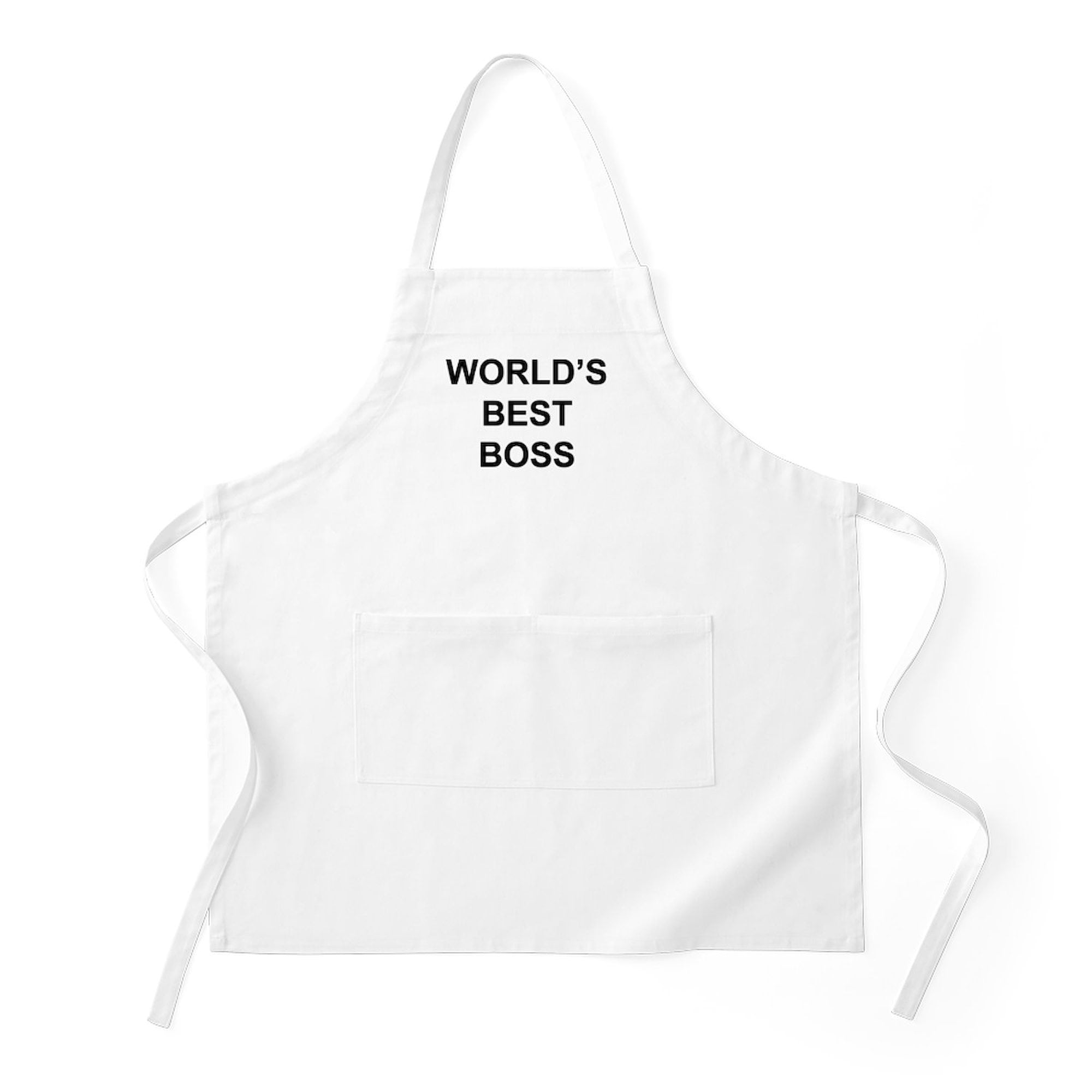 CafePress - World's Best Boss BBQ - Kitchen Apron with Pockets ...