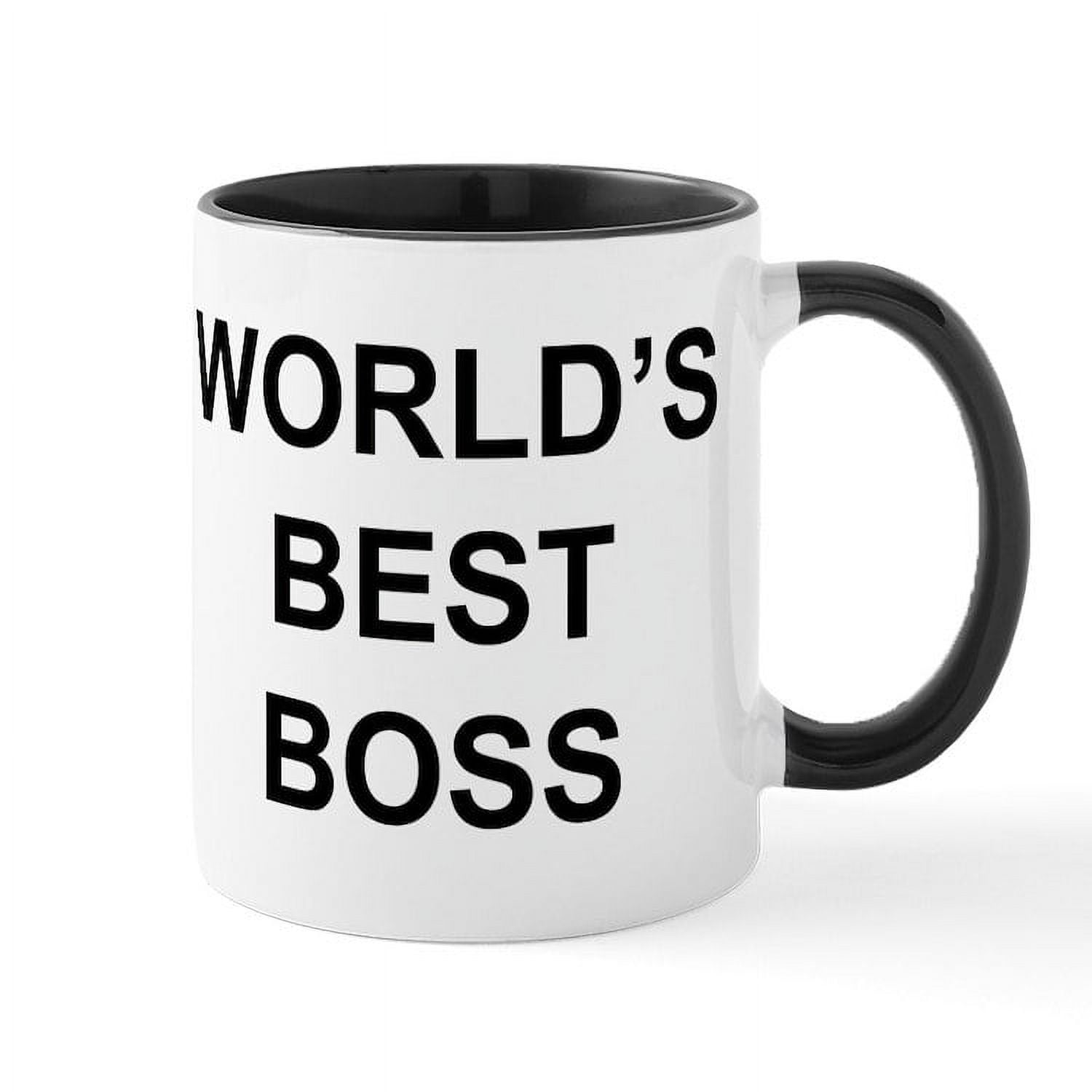 CafePress - World's Best Boss Mug - 11 oz Ceramic Mug - Novelty Coffee ...