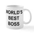 CafePress - World's Best Boss Mug - 11 oz Ceramic Mug - Novelty Coffee ...