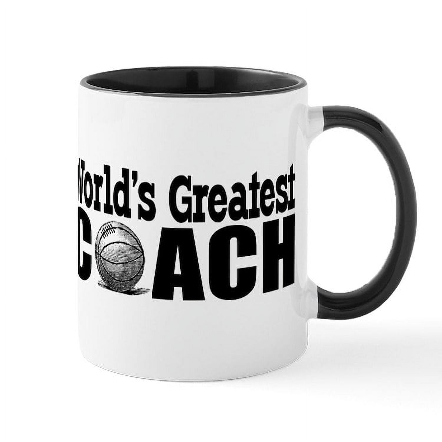 CafePress - World's Greatest Basketball Coach Mug - 11 oz Ceramic Mug ...
