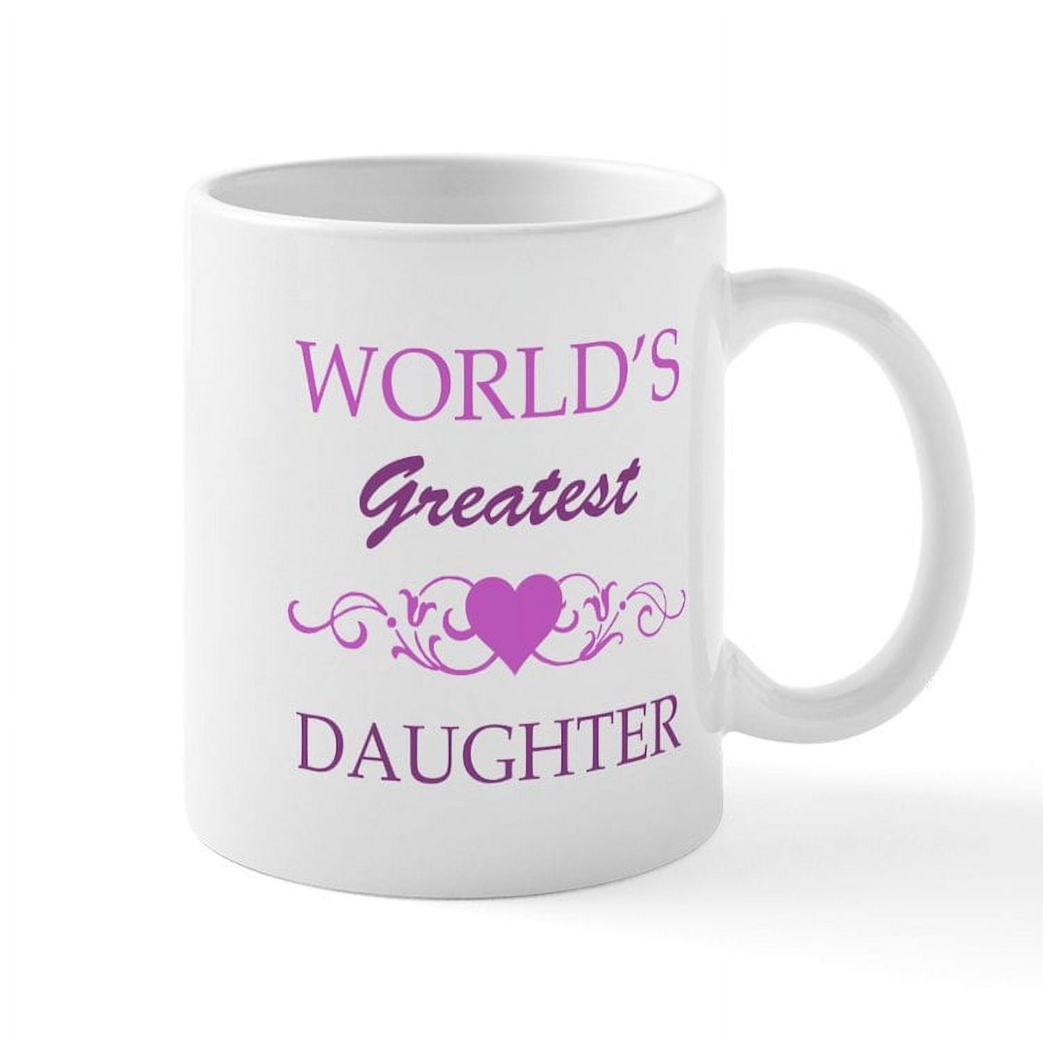 CafePress - World's Greatest Daughter (Purple) Mug - 11 oz Ceramic Mug ...