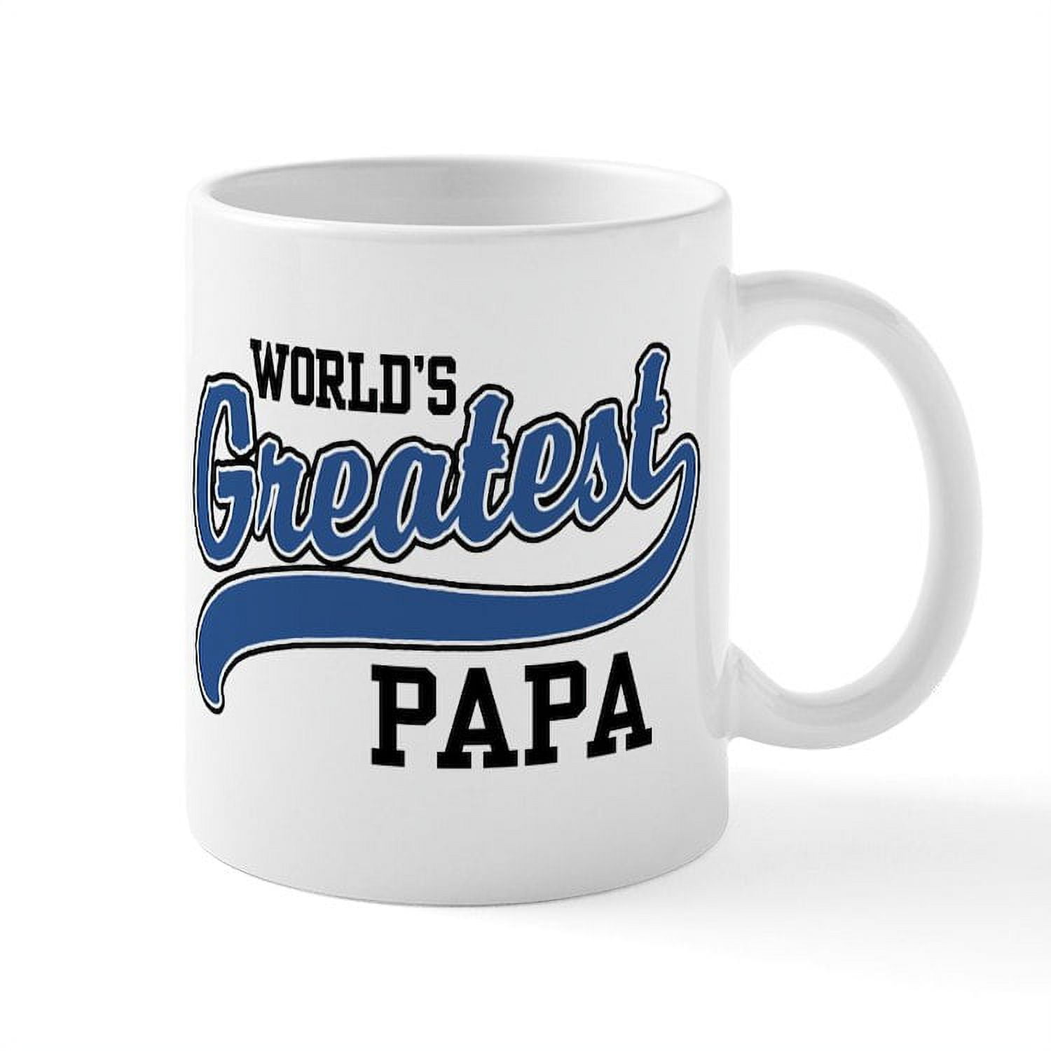 CafePress - World's Greatest Papa Mug - 11 oz Ceramic Mug - Novelty ...