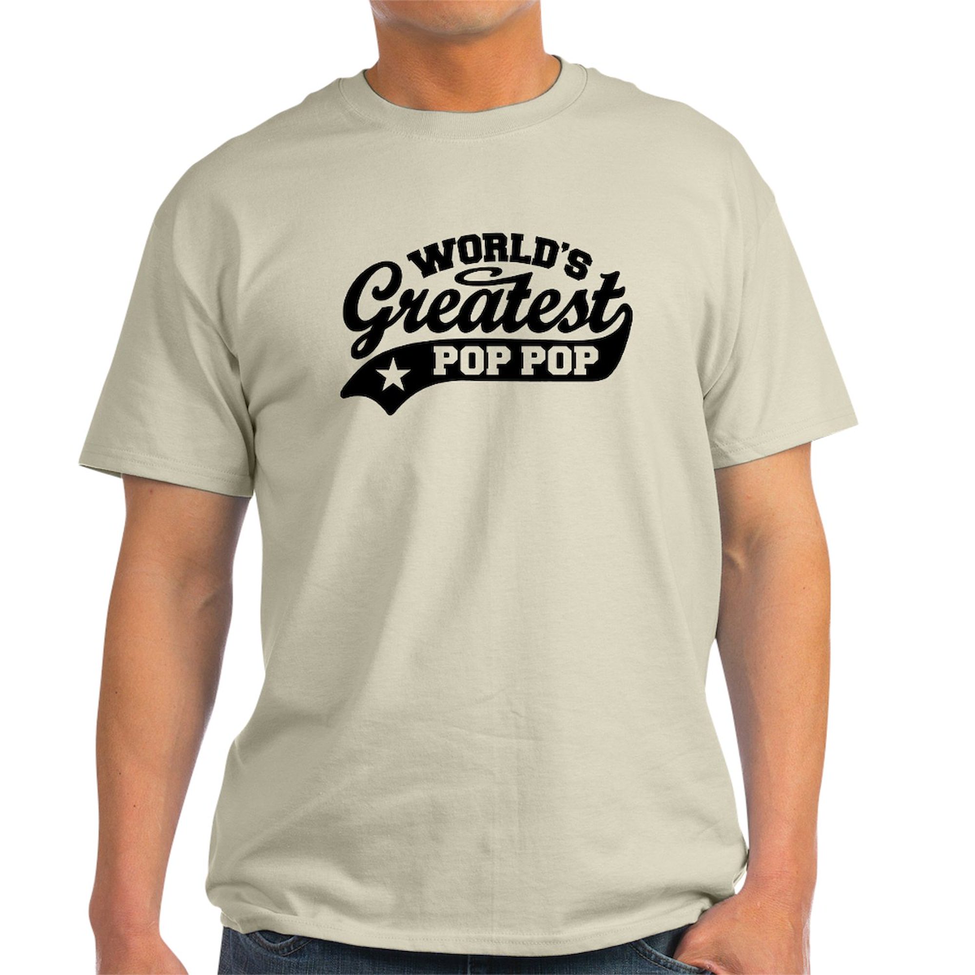 CafePress - World's Greatest Pop Pop Light T Shirt - Men's Classic ...