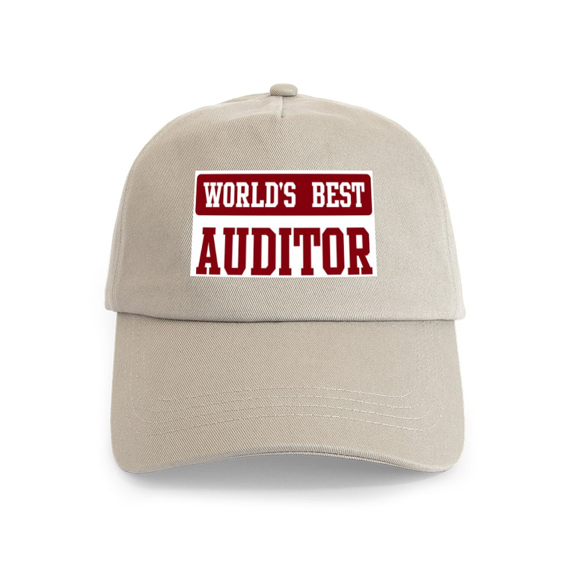 CafePress - Worlds Best Auditor Cap - Adjustable 100% Brushed Unisex ...