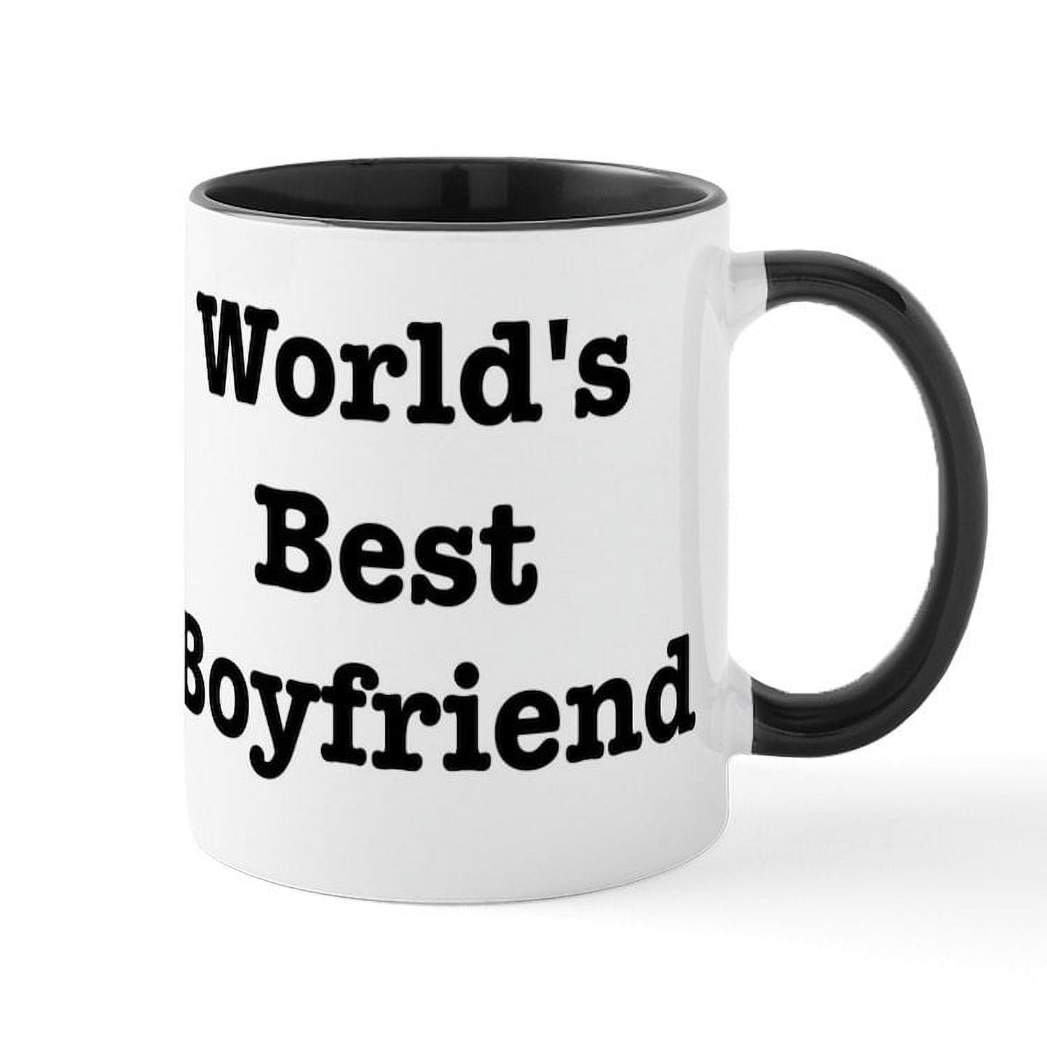 CafePress - Worlds Best Boyfriend Mug - 11 oz Ceramic Mug - Novelty ...