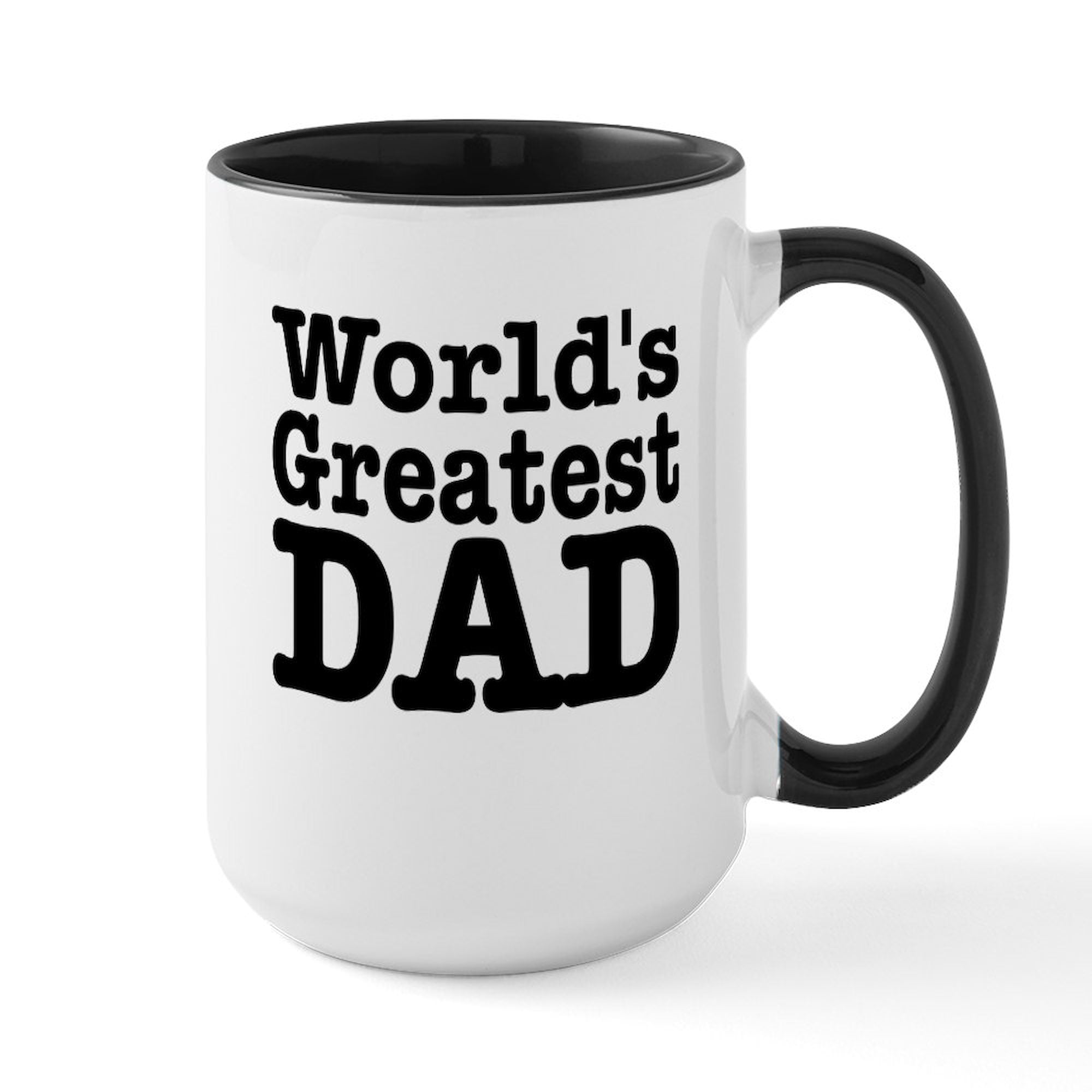CafePress - Worlds Greatest Dad Mugs - 15 oz Ceramic Large White ...
