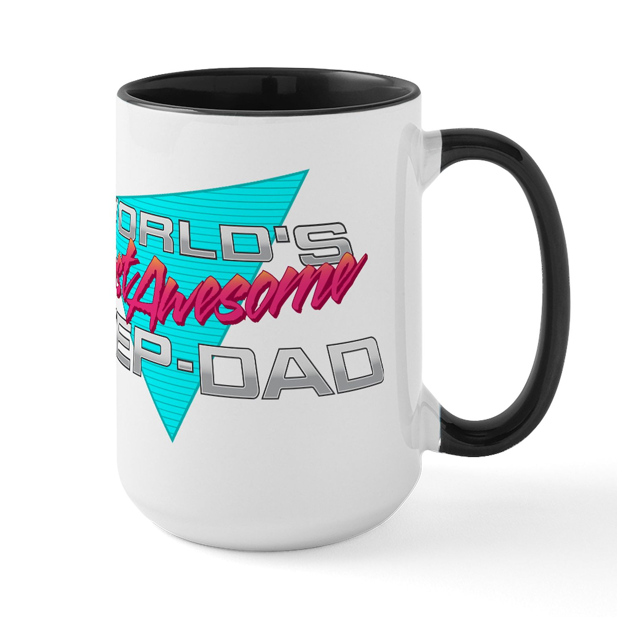 CafePress - Worlds Most Awesome Step Dad Mugs - 15 oz Ceramic Large ...