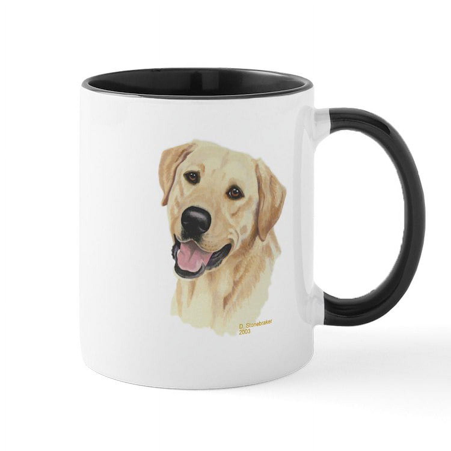 CafePress - Yellow Labrador Retriever Mug - 11 oz Ceramic Mug - Novelty ...