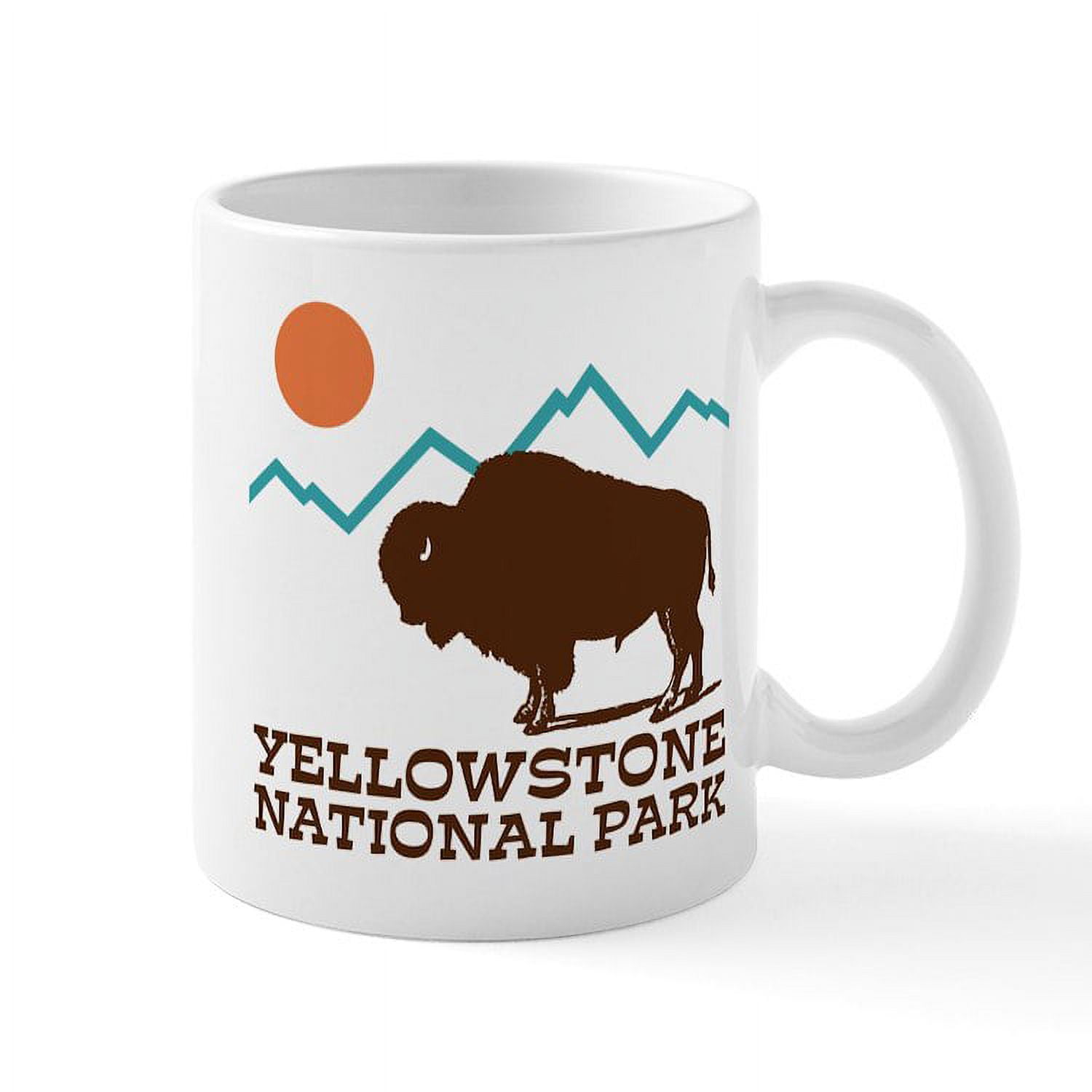 CafePress - Yellowstone National Park Mug - 11 oz Ceramic Mug - Novelty ...