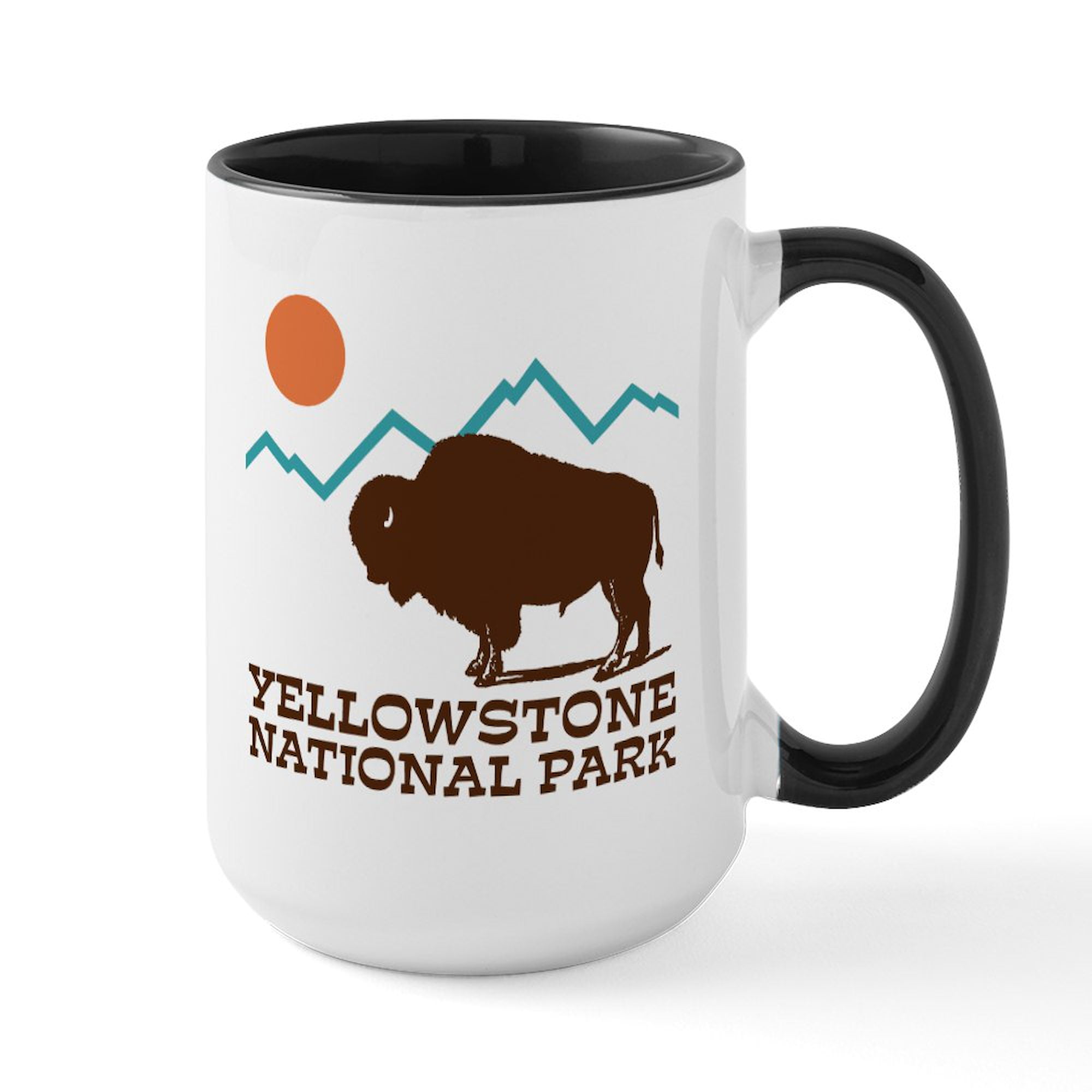 CafePress - Yellowstone National Park Mugs - 15 oz Ceramic Large White ...