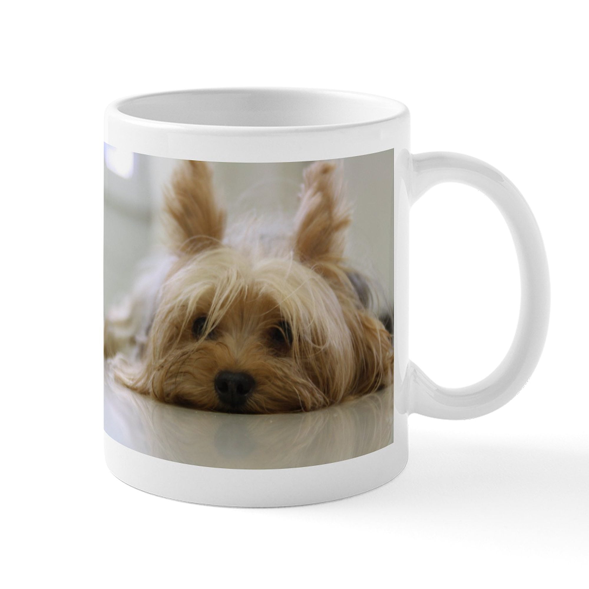 CafePress - Yorkie Dog Mugs - 11 oz Ceramic Mug - Novelty Coffee Tea ...