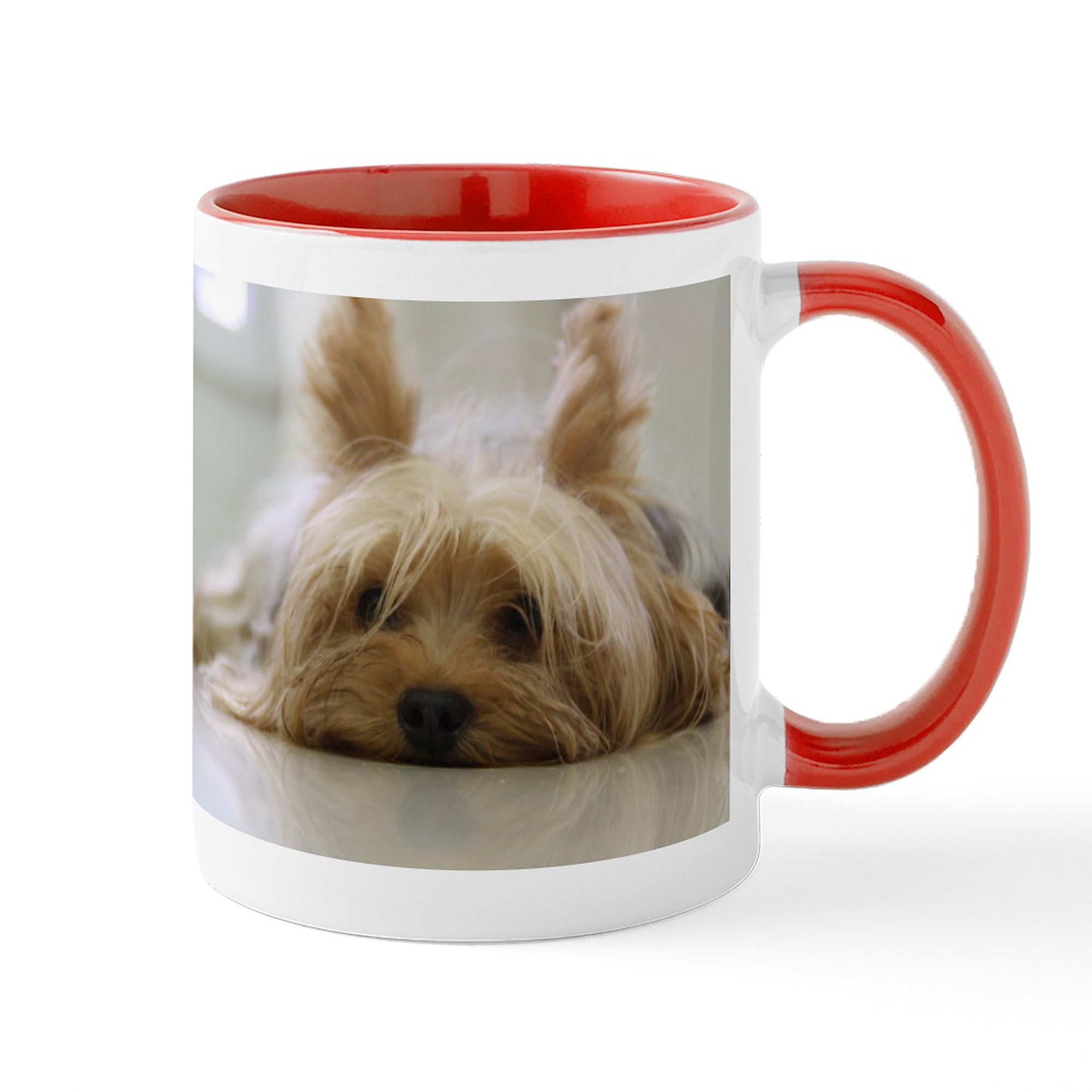 CafePress - Yorkie Dog Mugs - 11 oz Ceramic Mug - Novelty Coffee Tea ...