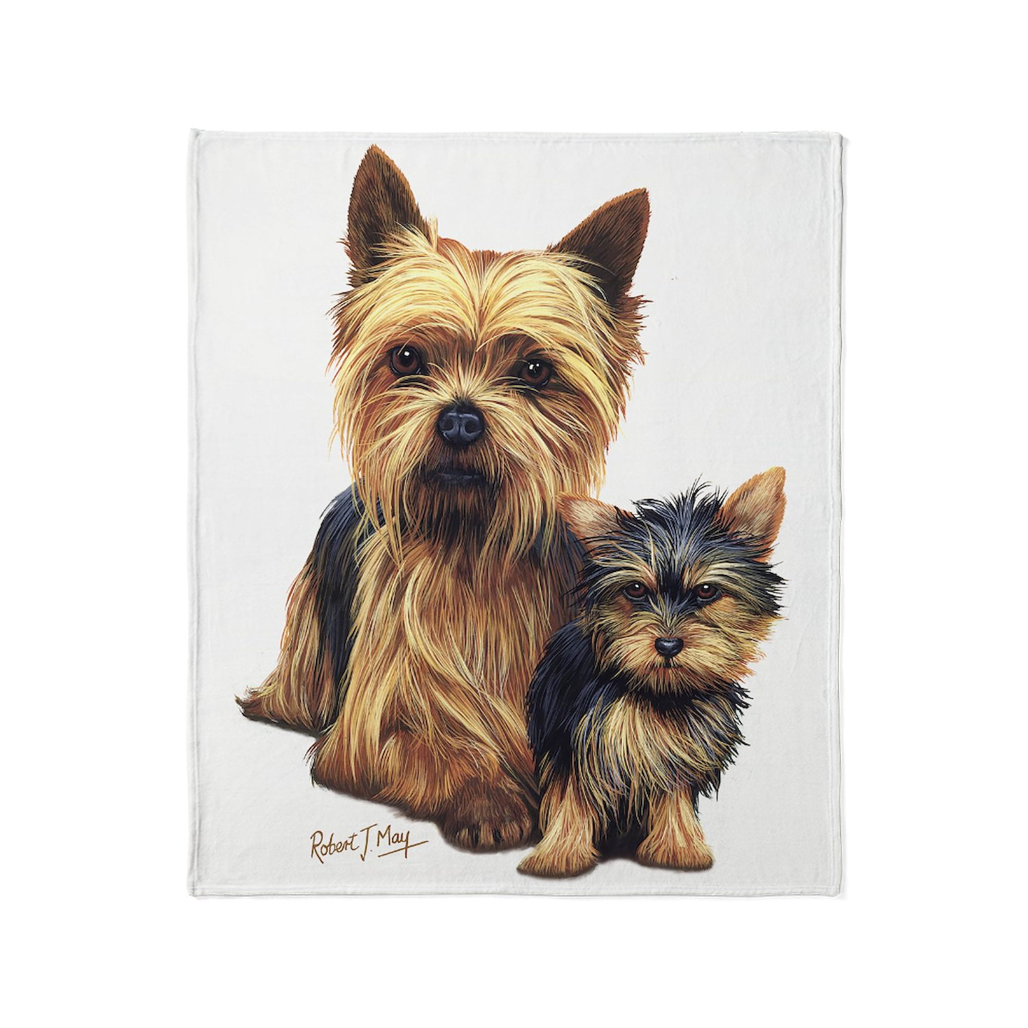 CafePress - Yorkie Terrier Pup Throw Blanket - Soft Fleece Throw ...