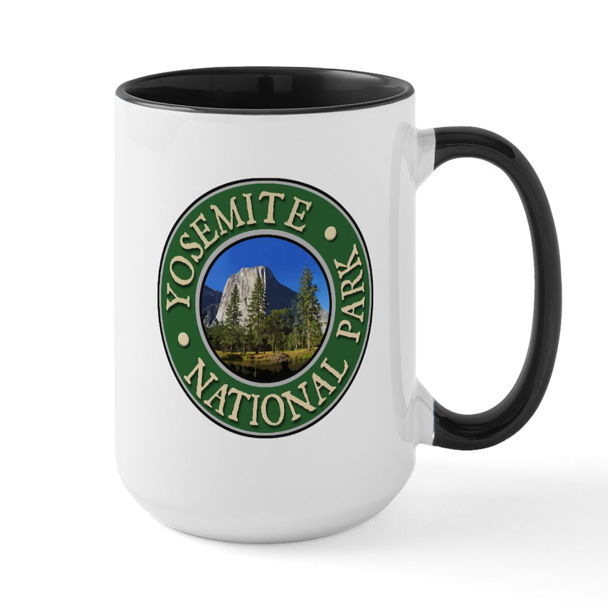 CafePress - Yosemite Design 1 Large Mug - 15 oz Ceramic Large White ...