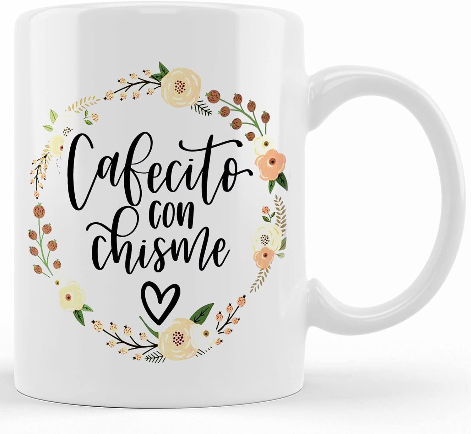 Cafecito Mug Cafecito Con Chisme Coffee Mug Café Mug Spanish Coffee Cup ...