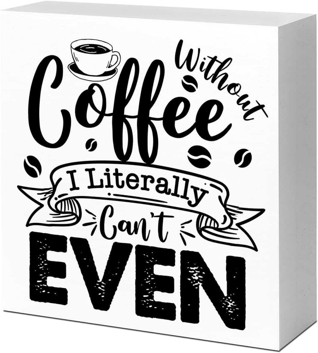 Cafecito Y Chisme Wood Box Sign Desk Decor Rustic Watercolor Coffee ...