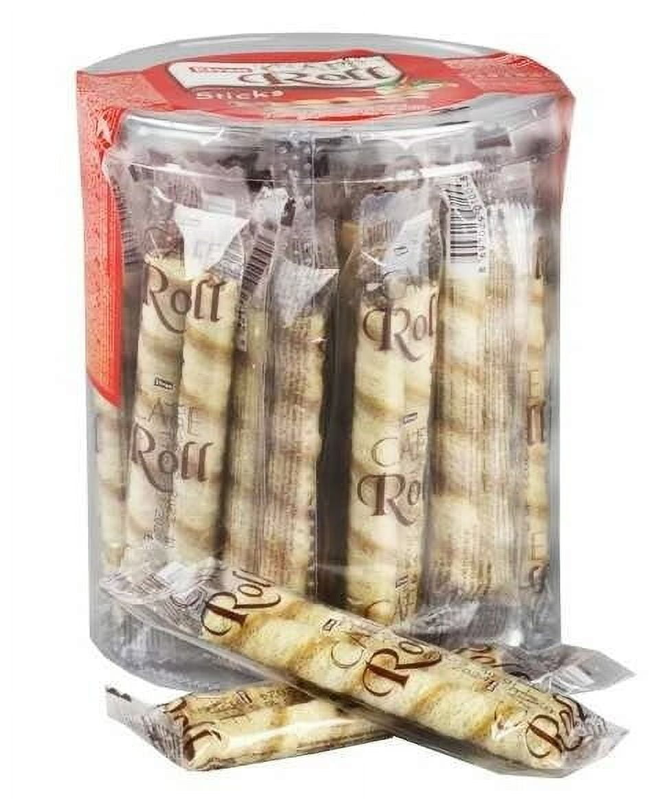 Caferoll Hazelnut Flavored Sticks 10 Gr. 25 pcs (1 box) - Walmart.com