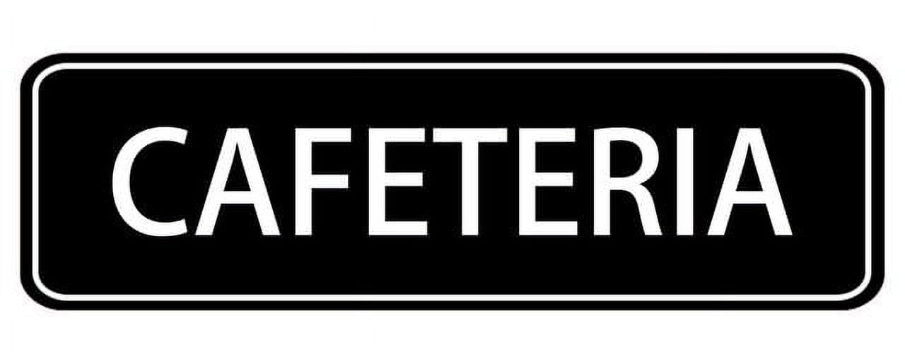 Cafeteria Acrylic Sign For Office Door Wall Home And Business, Easy To ...