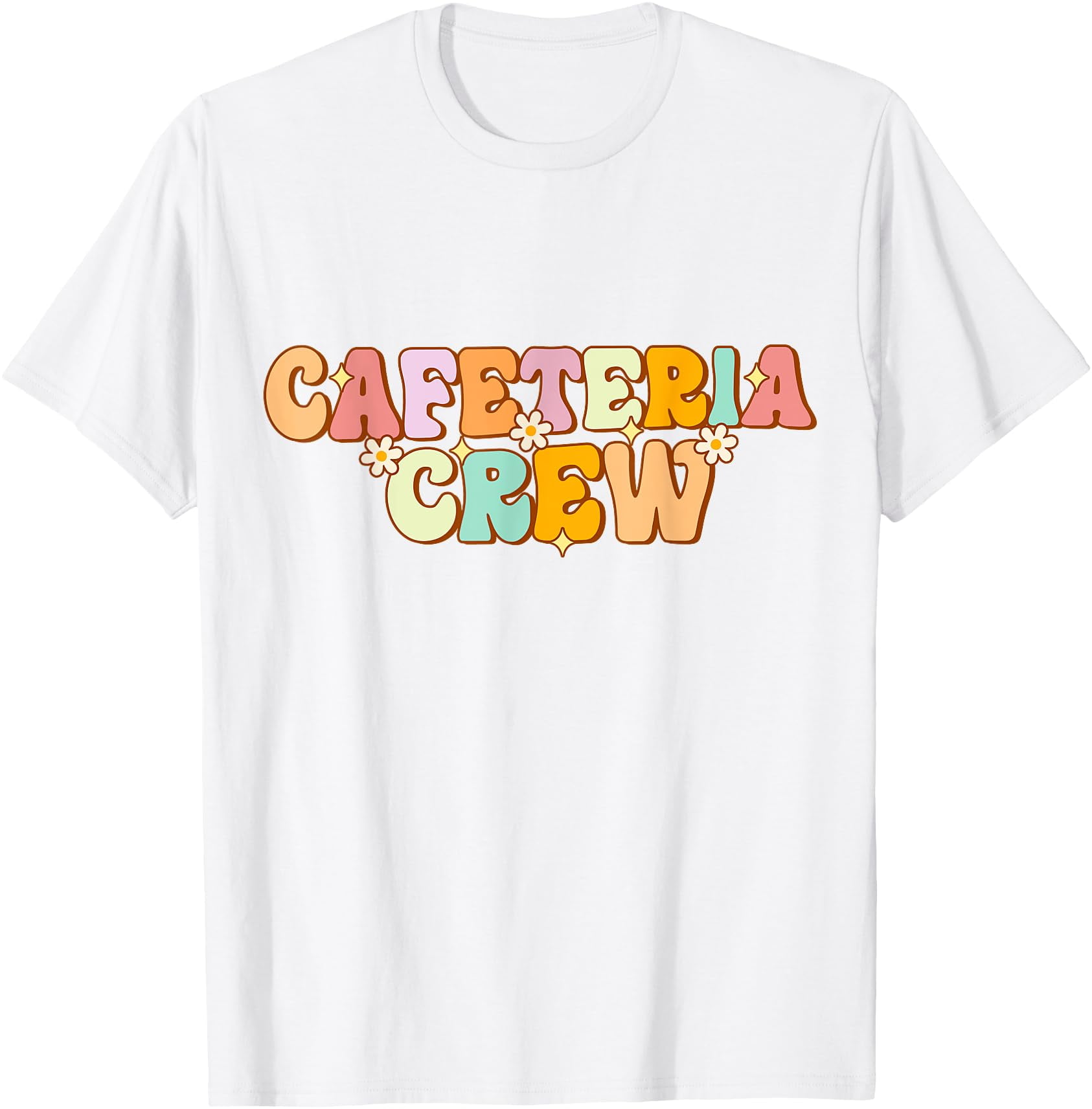 Cafeteria Crew Groovy Lunch Ladies Rock Lunch Lady Squad T-Shirt ...