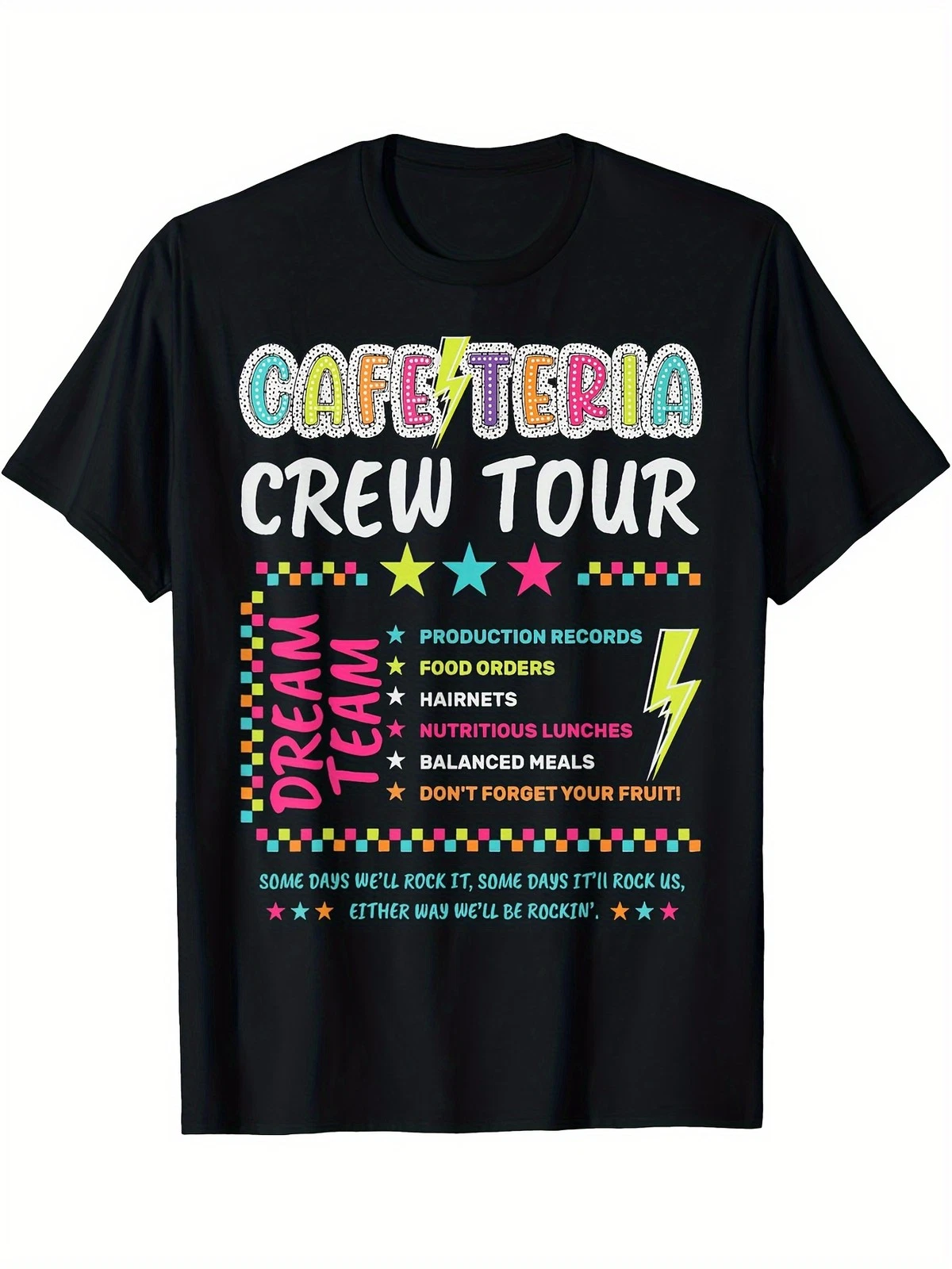 Cafeteria Crew Tour Funny Lunch Lady Dream Team Education Humor Unisex ...